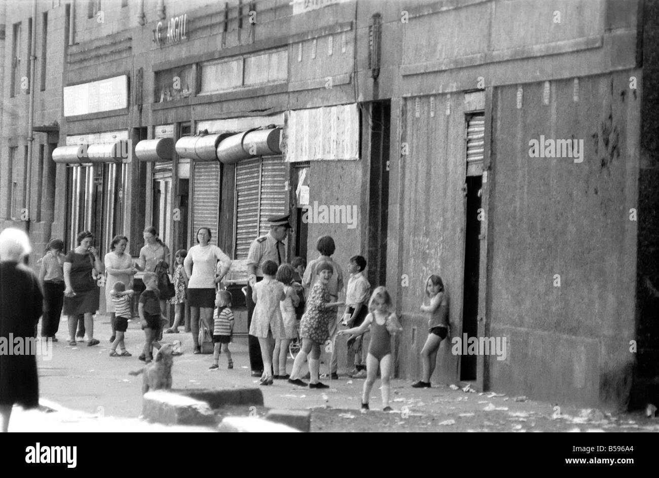 Poverty/Children/Scotland. Black Hills of Glasgow feature. A broken ...