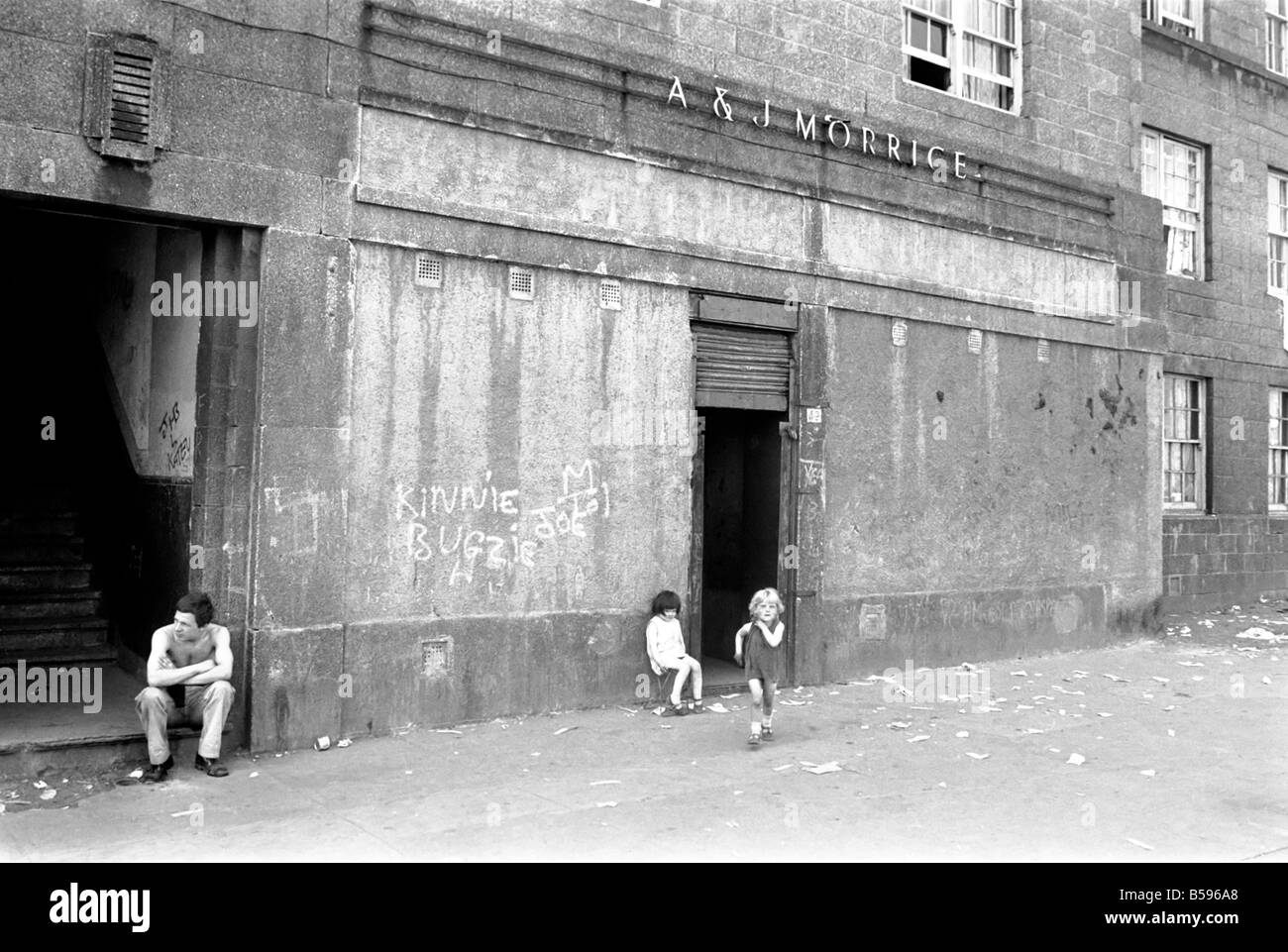 Poverty/Children/Scotland. Black Hills of Glasgow feature. A broken ...
