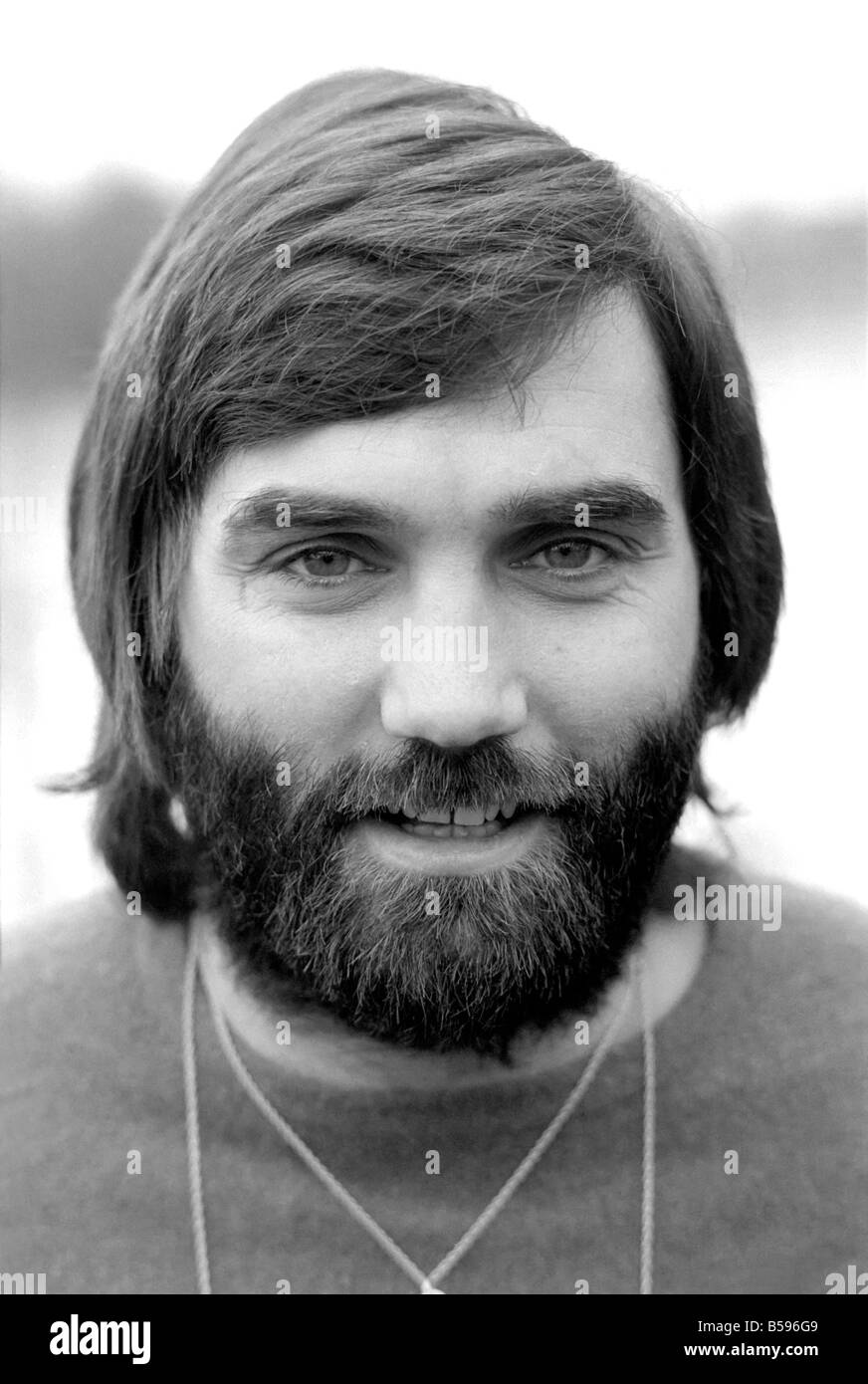 George Best. Footballer George Best at the Bray home of Michael ...