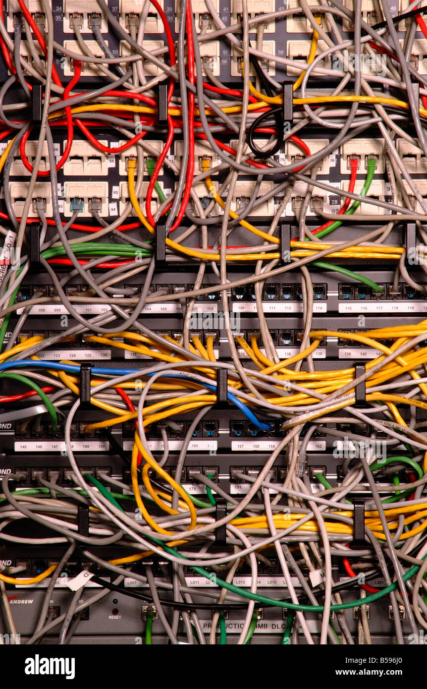 Office cabling hi-res stock photography and images - Alamy