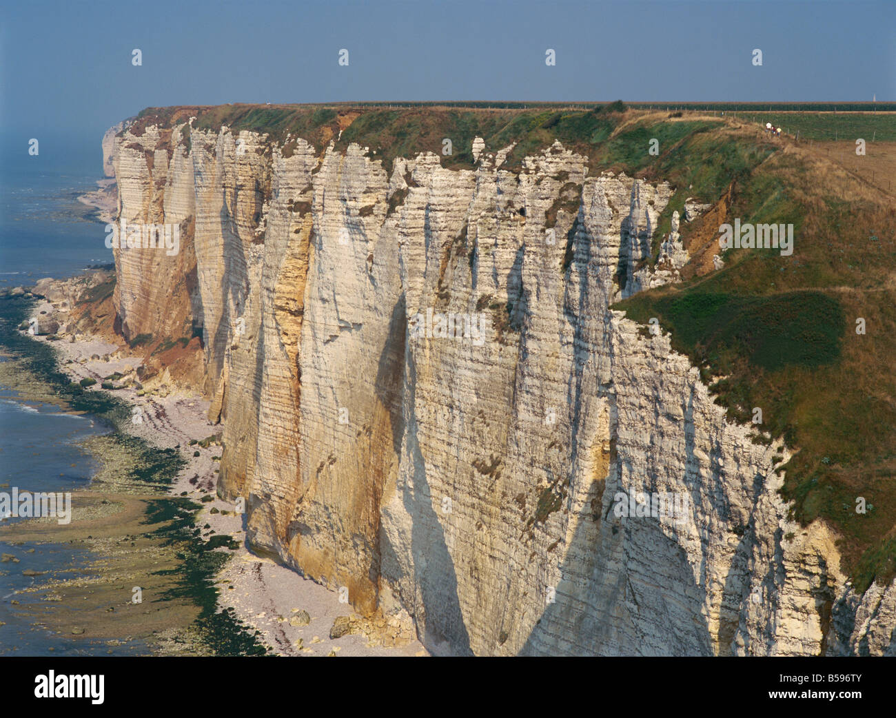 Cliffs of the Alabaster Coast near Etretat in Seine Maritime Haute ...