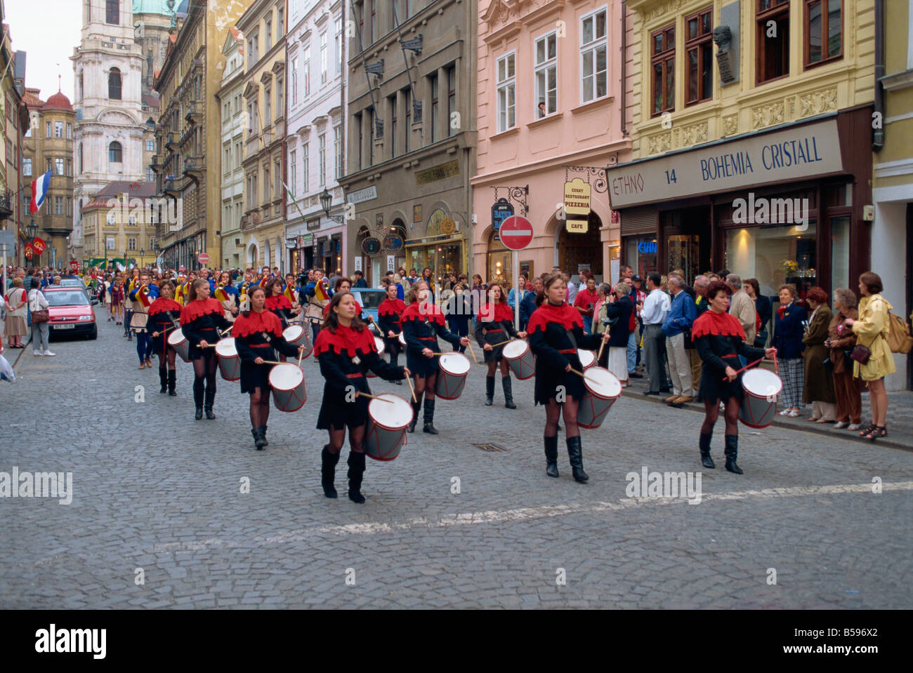 Medieval parade in the Little Quarter, Prague, Czech Republic, Europe ...
