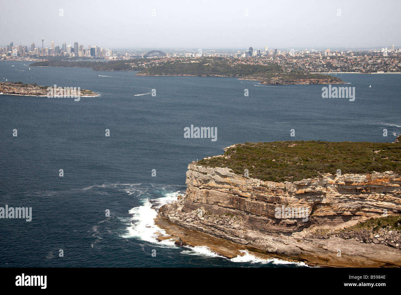 Aerial view west middle harbour hi-res stock photography and images - Alamy
