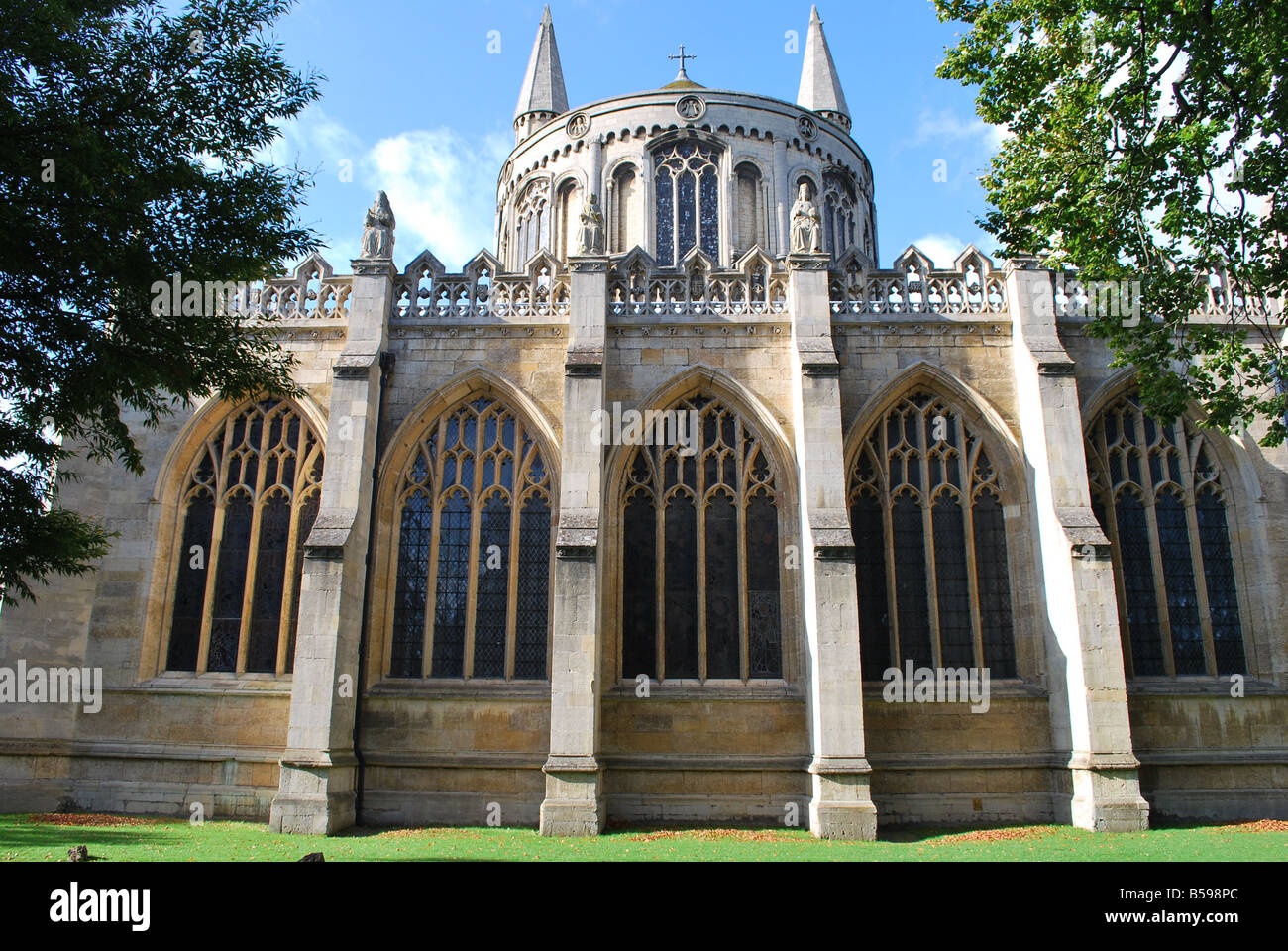 peterborough cathedral rear view of beautiful structure Stock Photo - Alamy