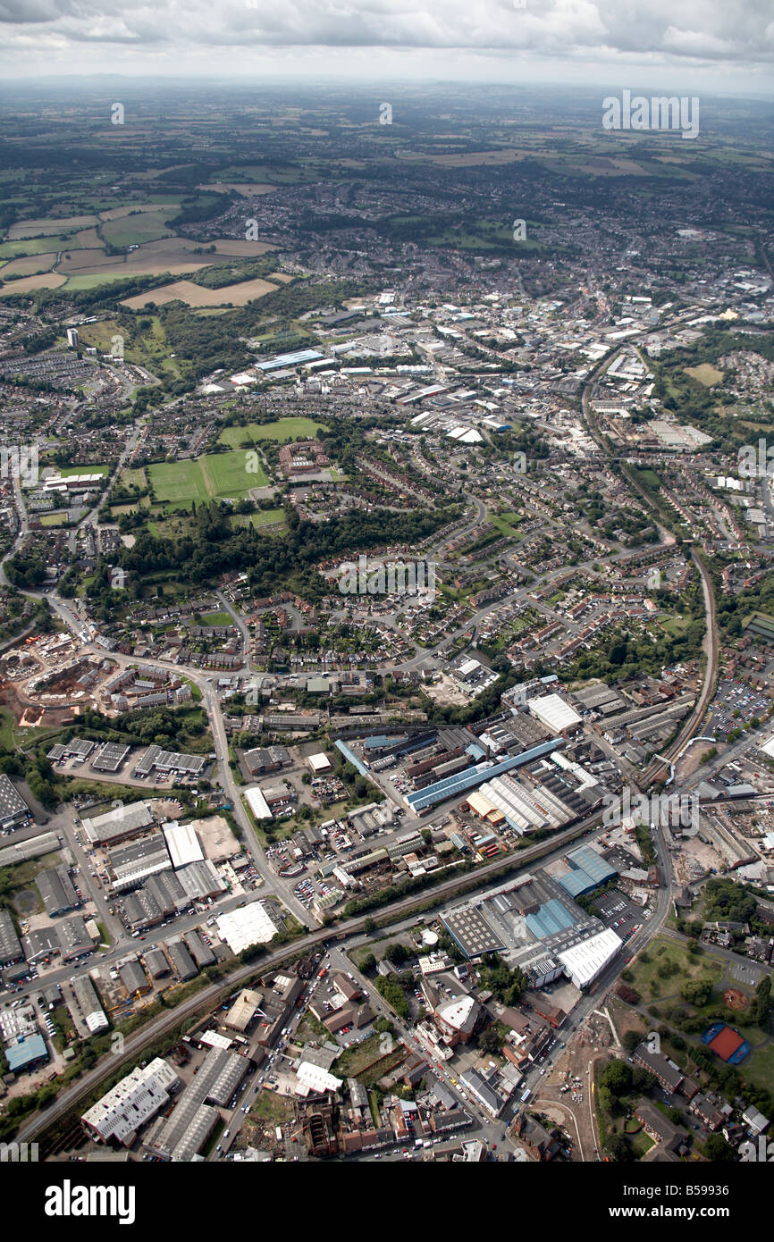 Aerial view south west of industrial estates Cradley Heath Station ... Aerial view south west of industrial estates Cradley Heath Station ...