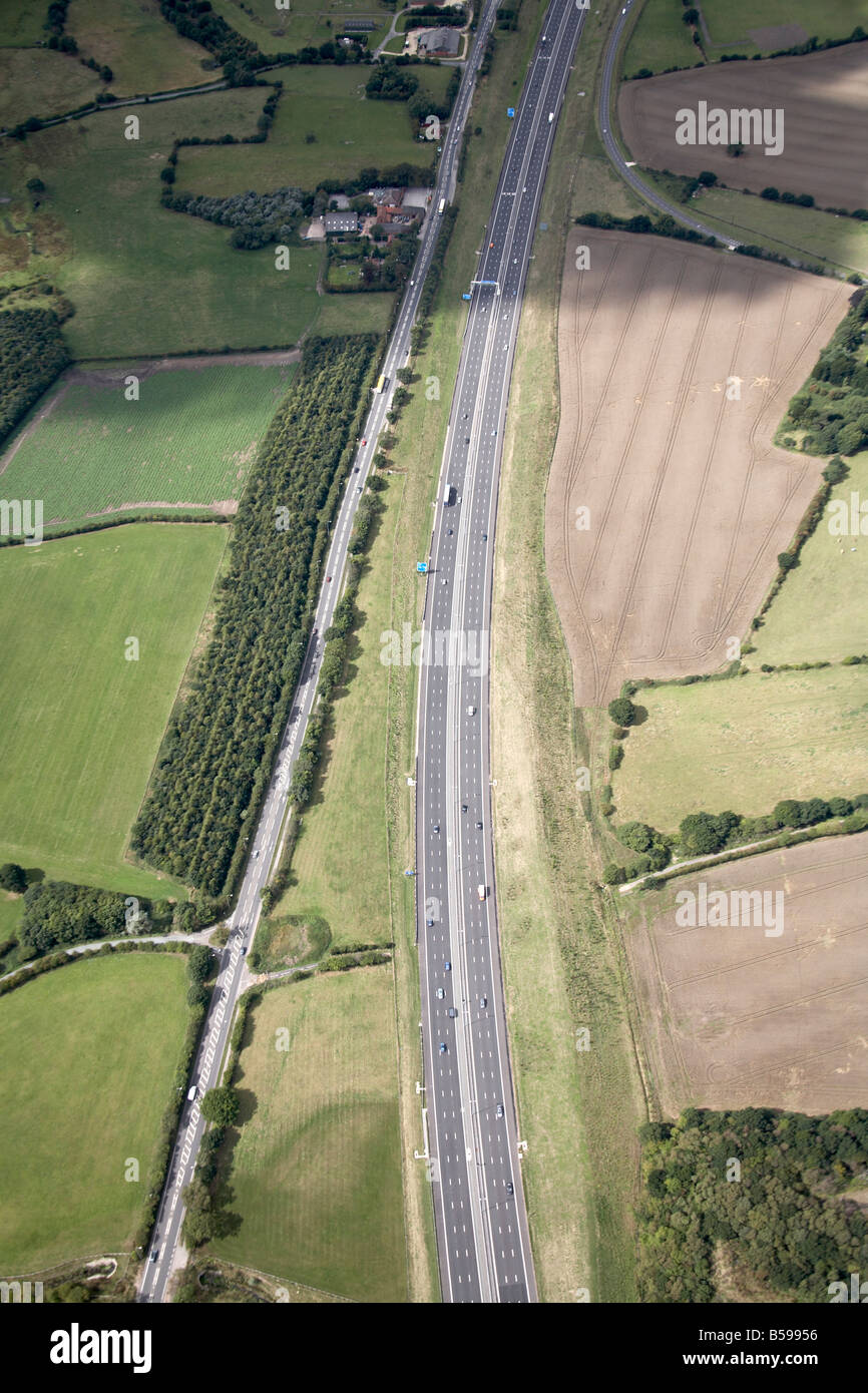 An aerial view of the m6 toll motorway hi-res stock photography and ...