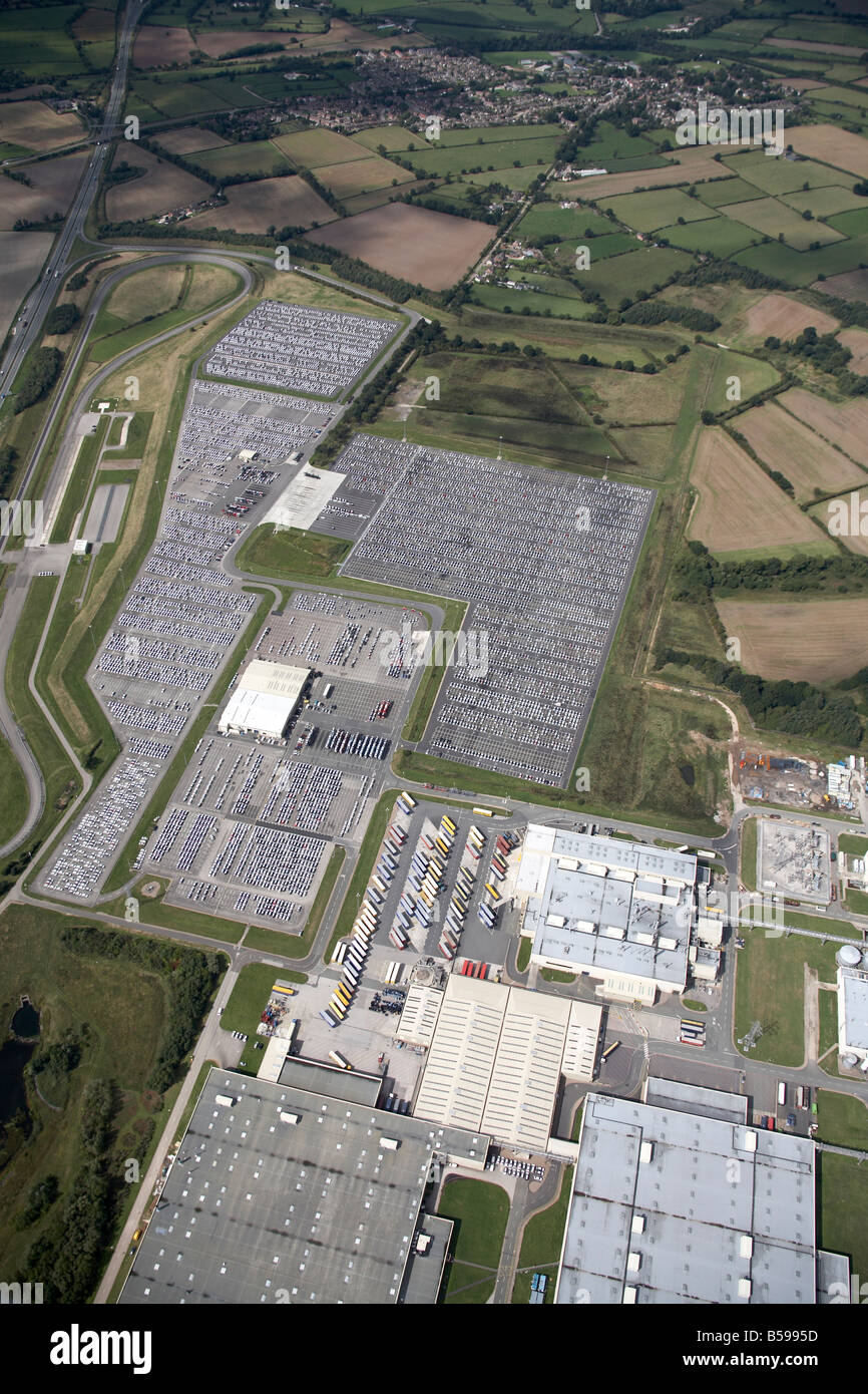 Aerial view north west of the Toyota Manufacturing UK Site country ...