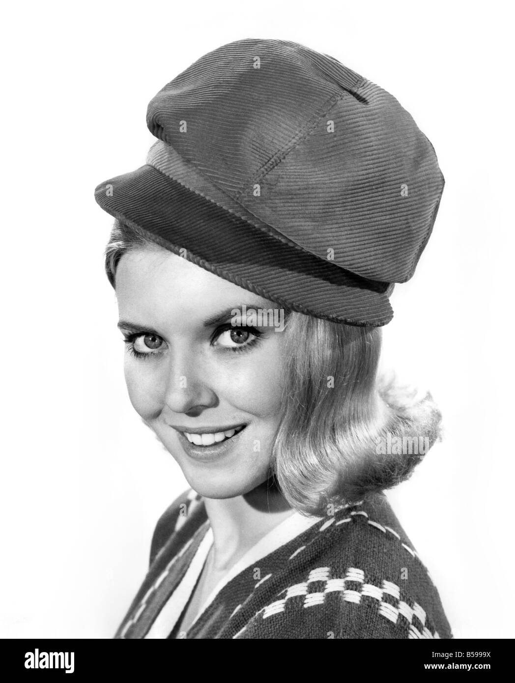 Reveille Fashions: Maureen Walker. modeling a corduroy hat August 1964 ...