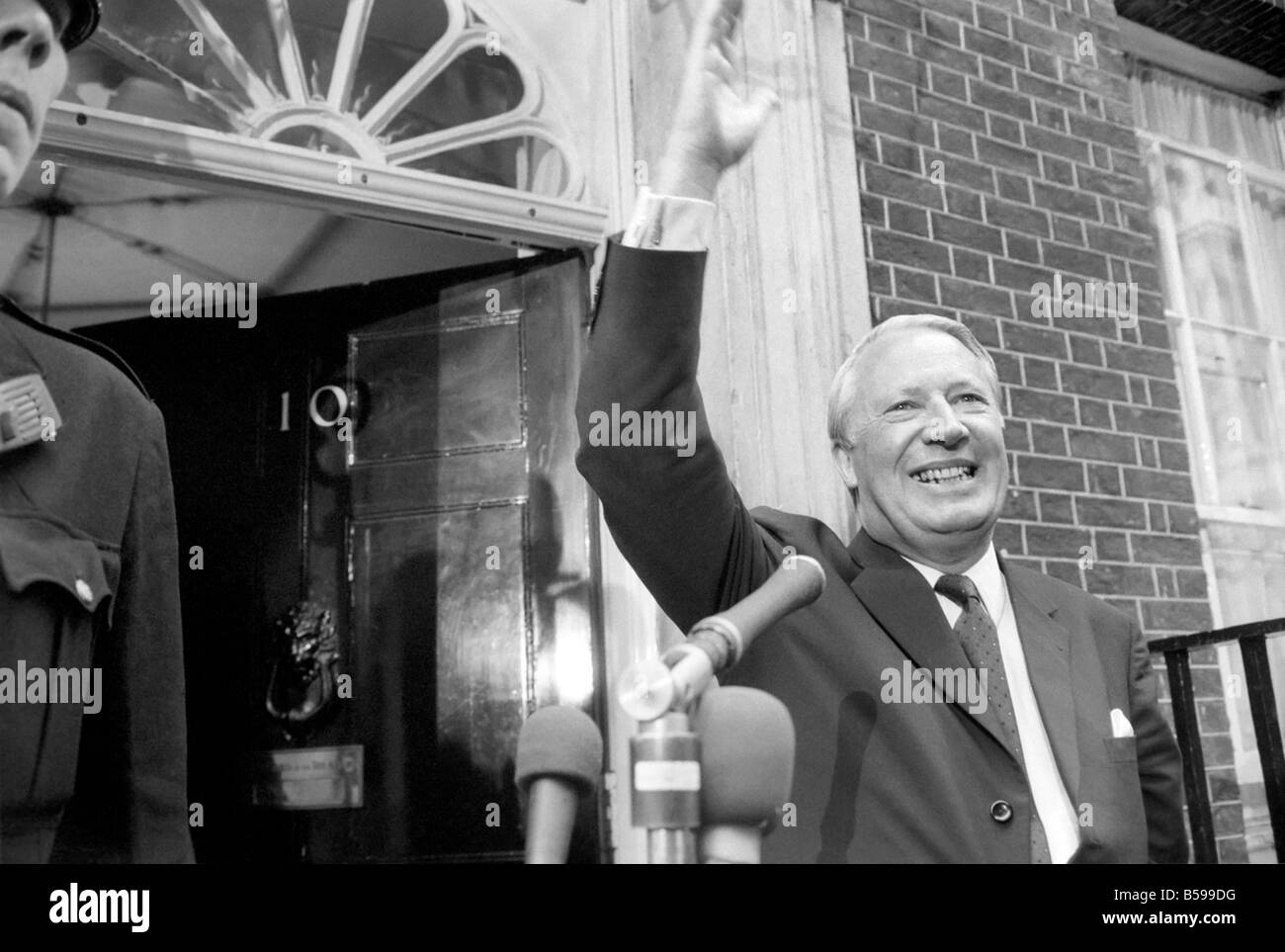 Ted Heath arrives at no 10. The new Prime Minister arriving at No 10 ...