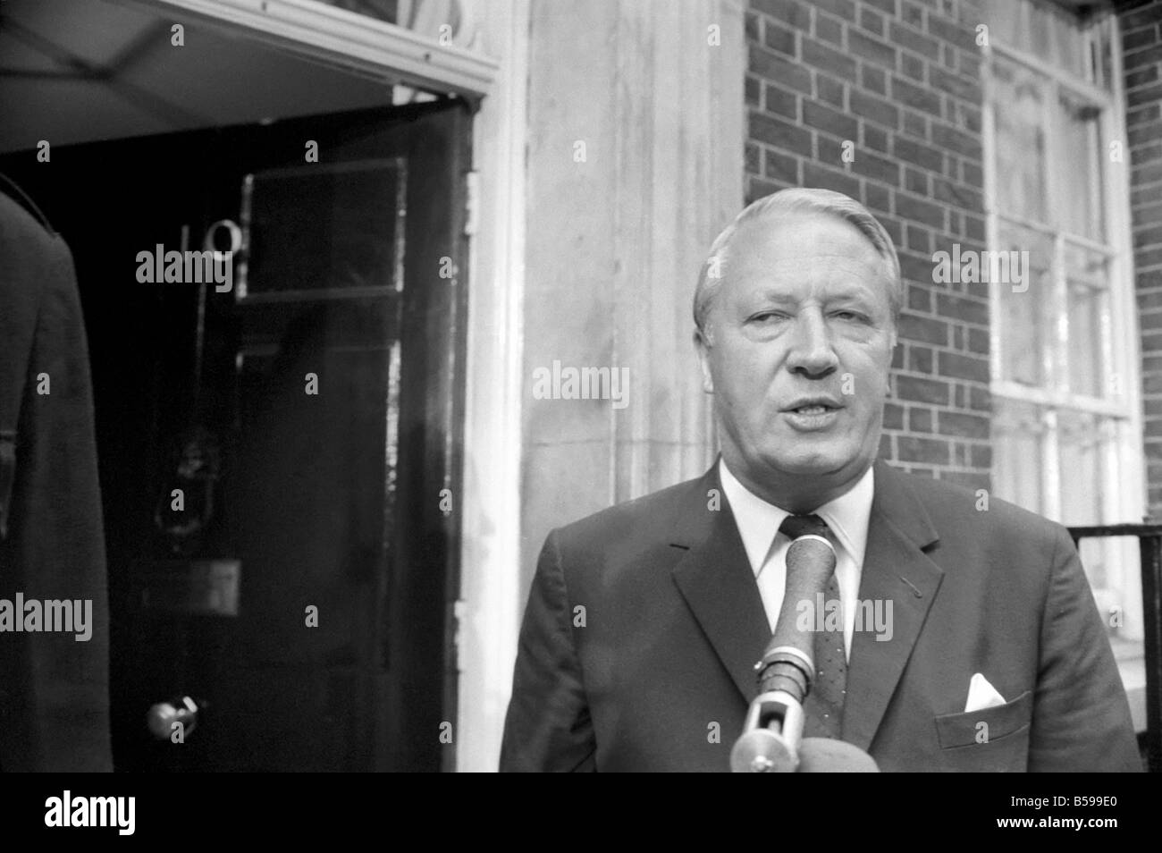 Ted Heath arrives at no 10. The new Prime Minister arriving at No 10 ...