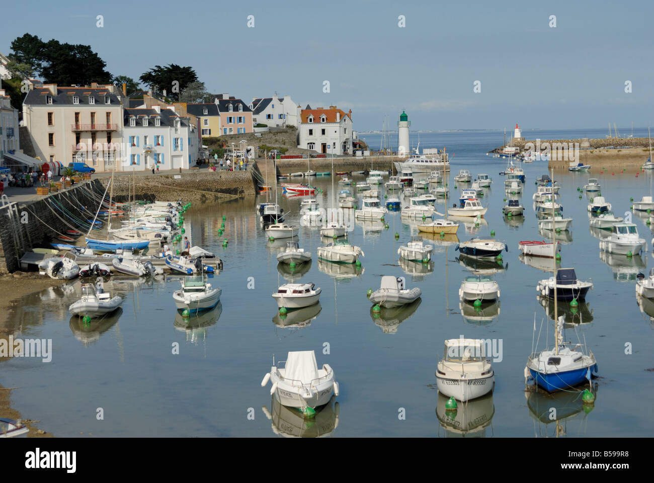 Sauzon port, Belle Ile, Brittany, France, Europe Stock Photo - Alamy