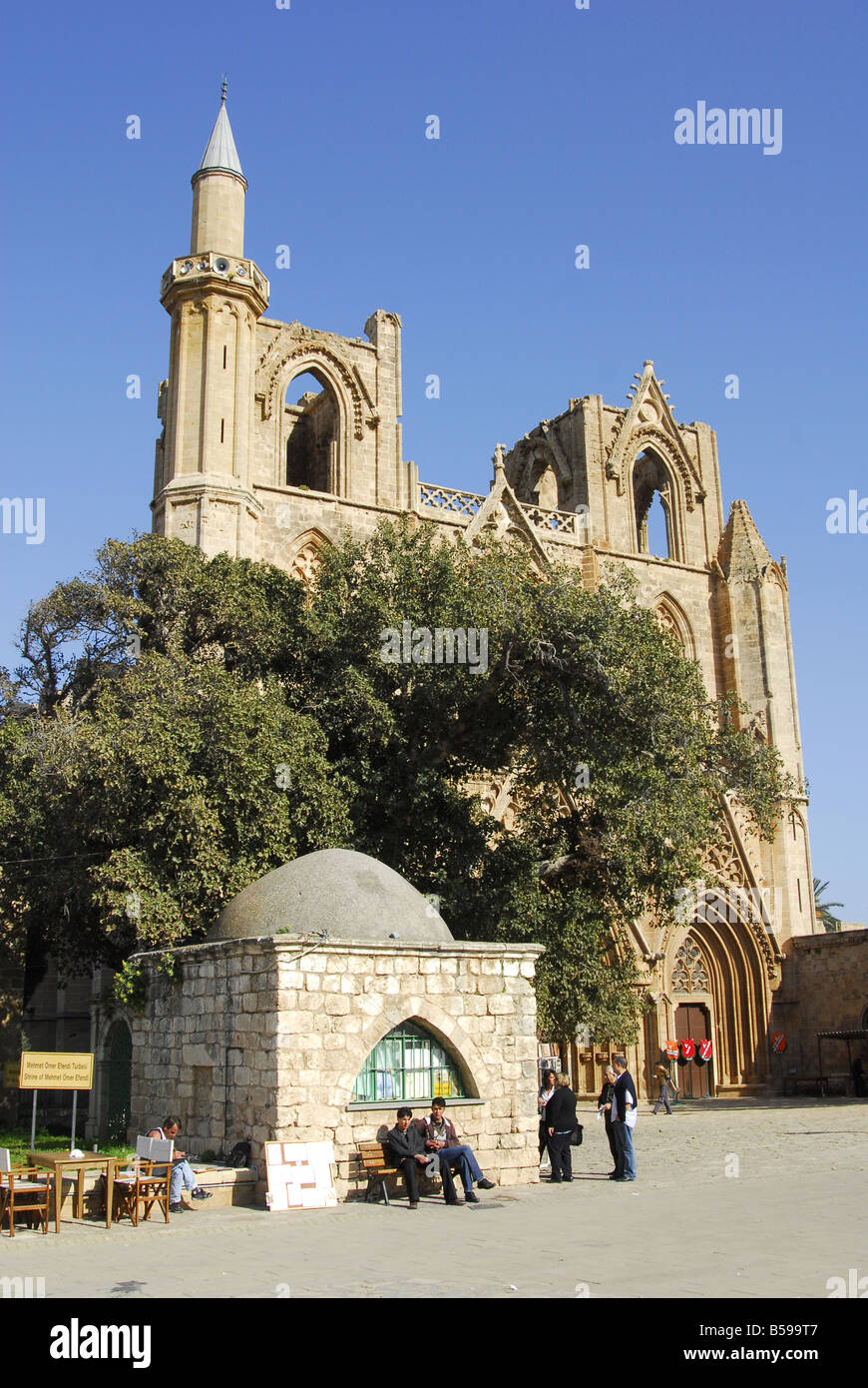 Historic church converted into a mosque in Cyprus Stock Photo - Alamy