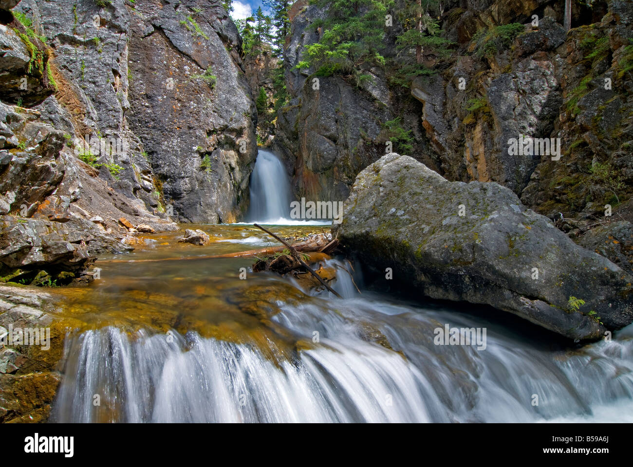 Cat Creek Falls, Kananaskis, Alberta, Canada Stock Photo - Alamy