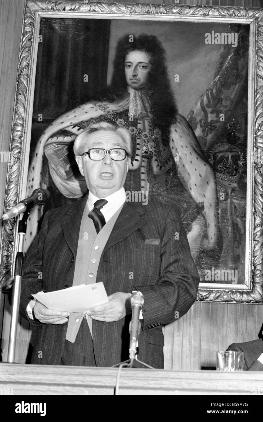 Politics: Lord George Brown, Britains former Labour Deputy Prime ...