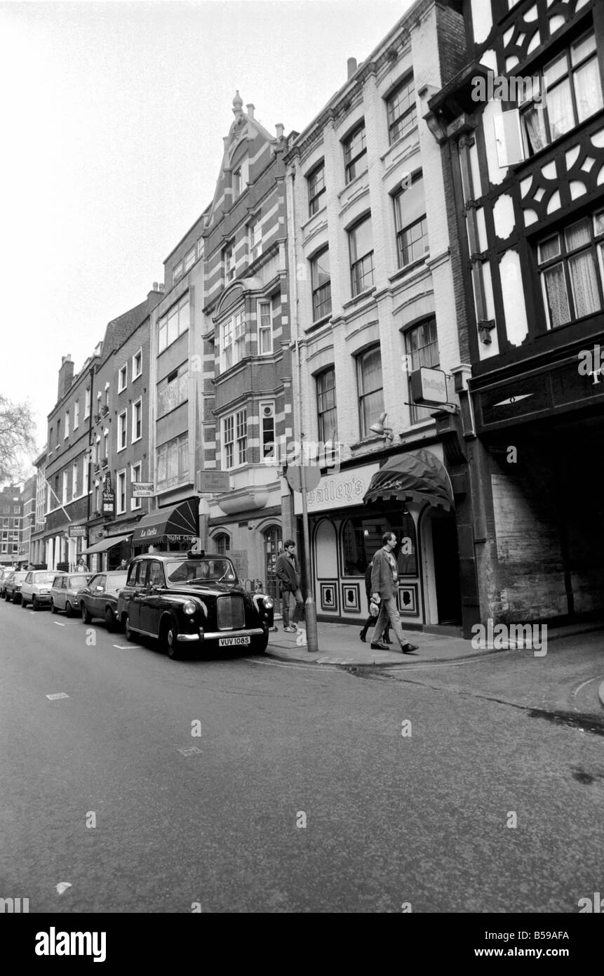 Soho street scene london Black and White Stock Photos & Images - Alamy