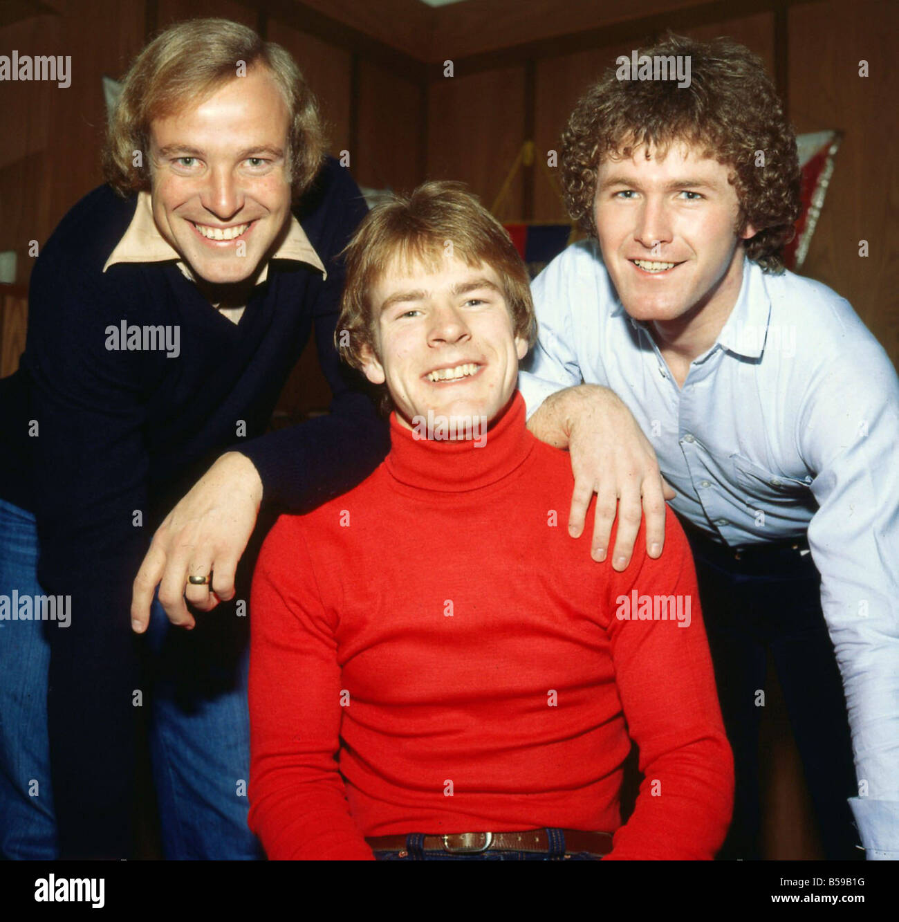 Murdo MacLeod with Davie Provan Roy Baines November 1978 Stock Photo ...