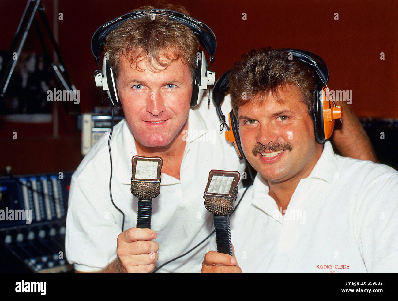Davie Provan with Derek Johnston November 1989 Stock Photo - Alamy