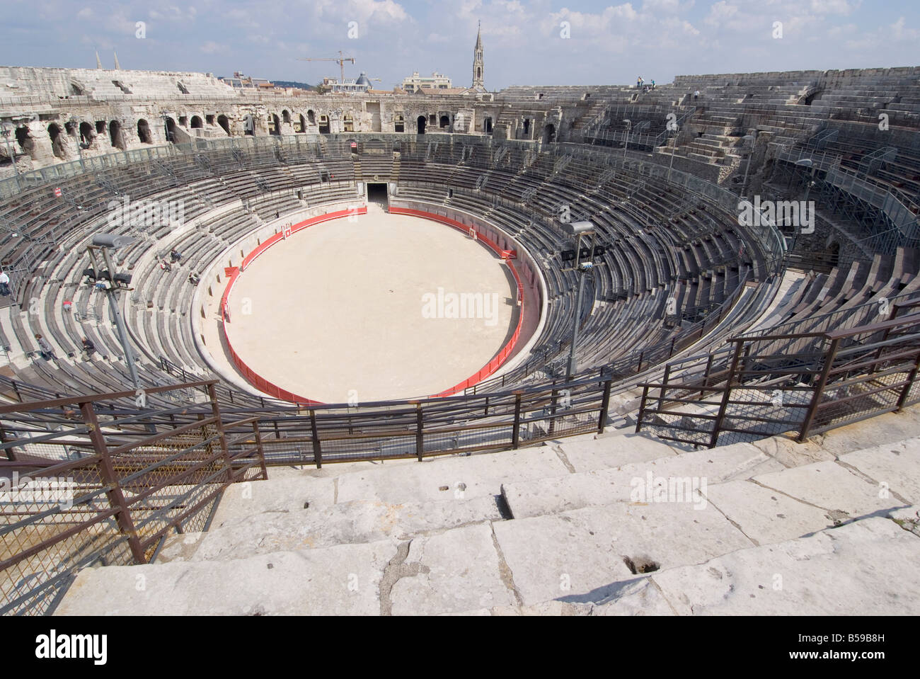 Roman arena, Nimes, Languedoc, France, Europe Stock Photo - Alamy