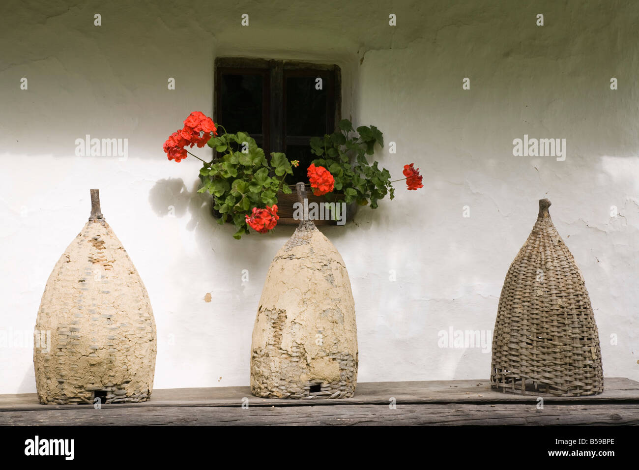 Traditional beehives hi-res stock photography and images - Alamy