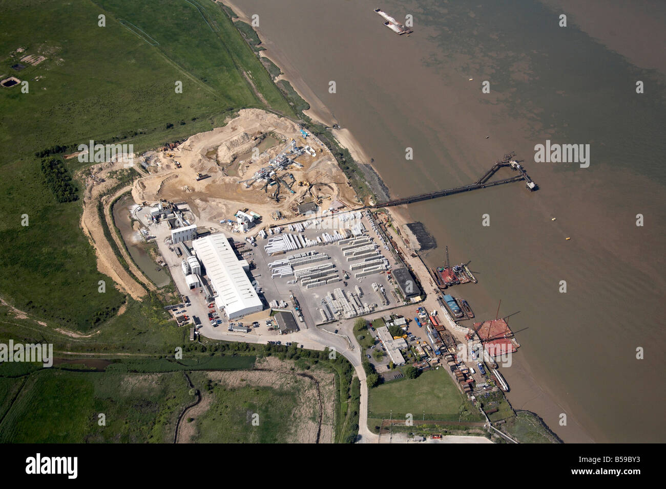 An aerial view of gravesend hi-res stock photography and images - Alamy