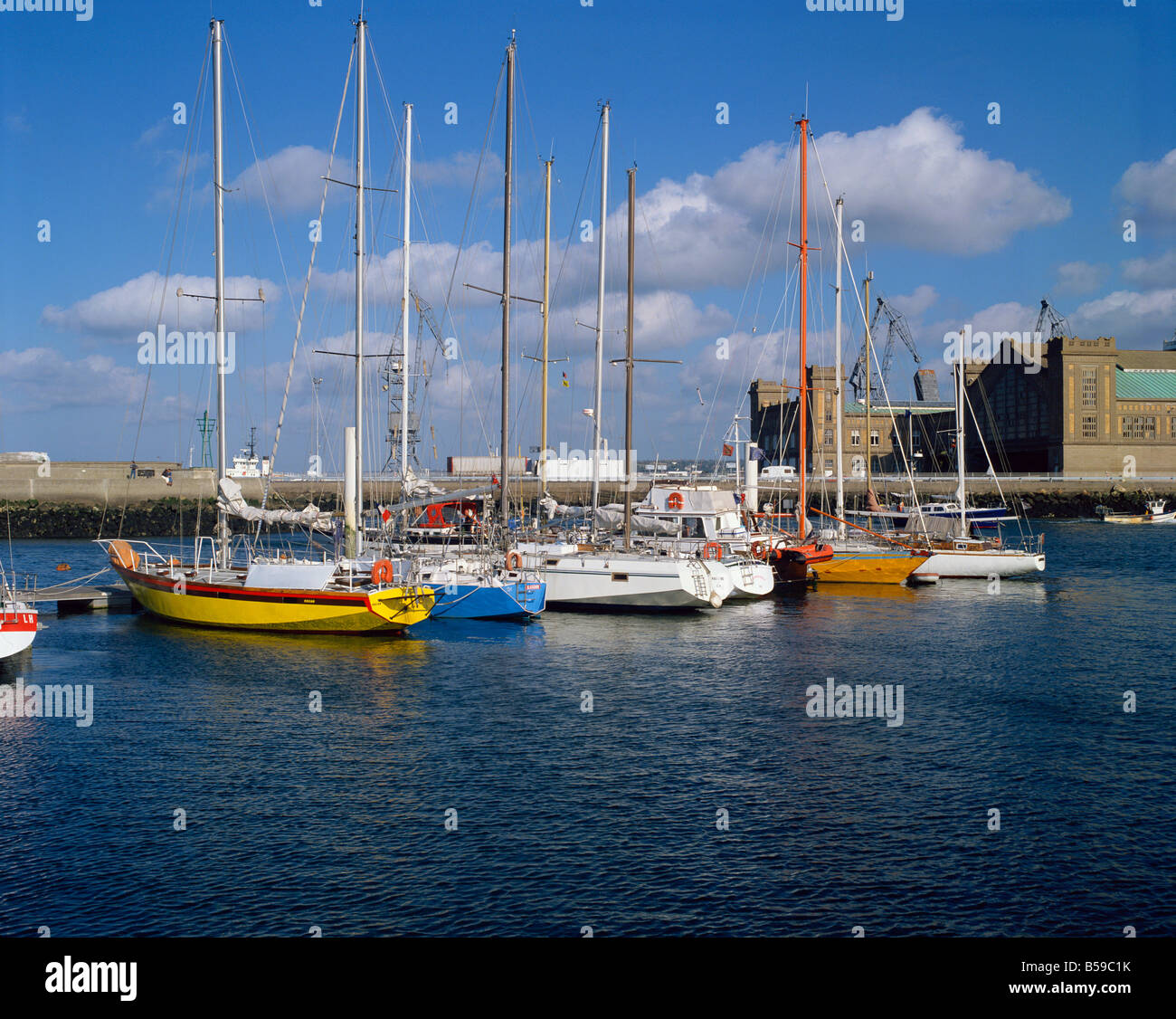 The harbour Cherbourg Normandy France Europe Stock Photo - Alamy