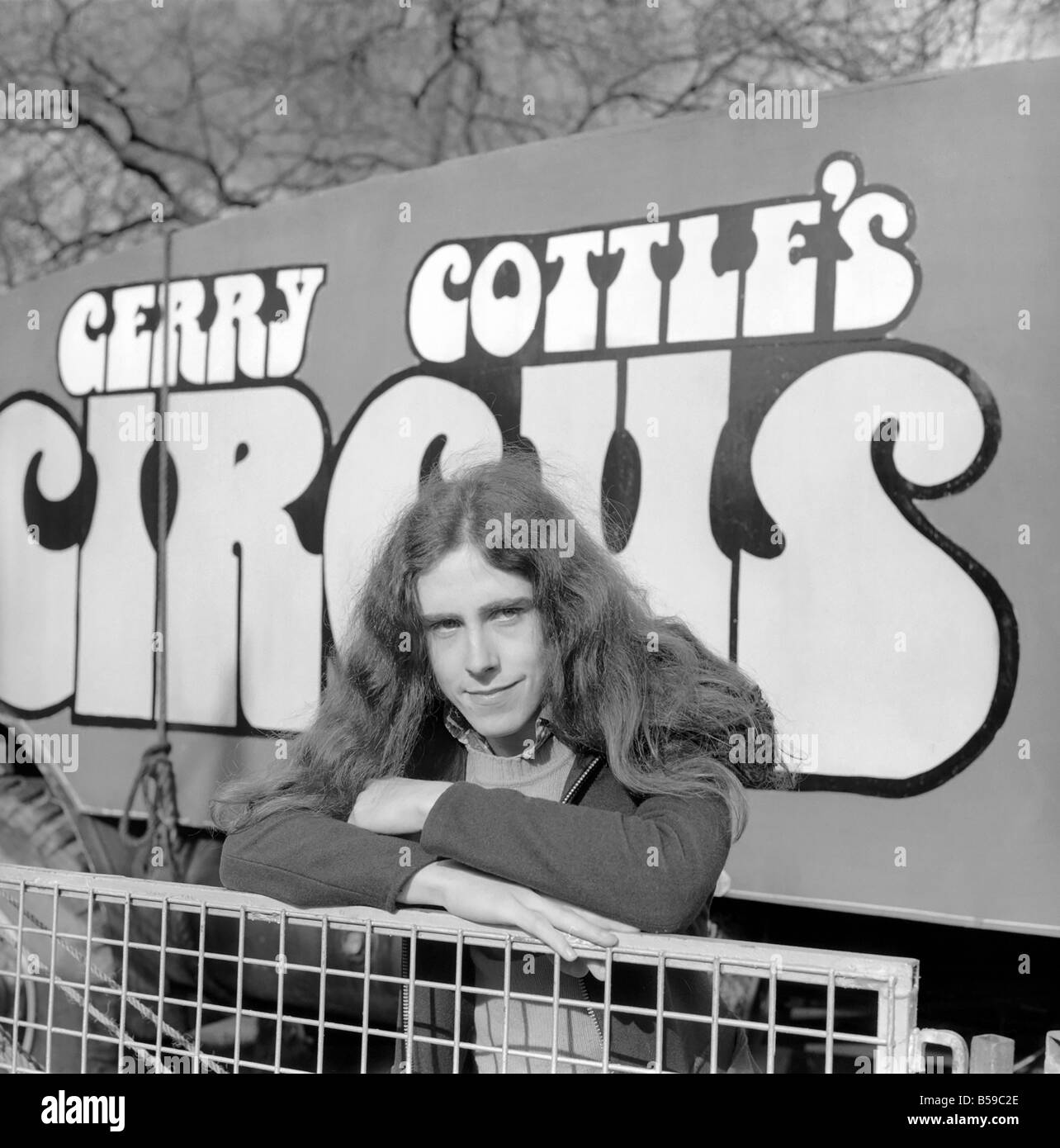 Clown John Grimaldi pictured at the circus at Finsbury Park, London ...