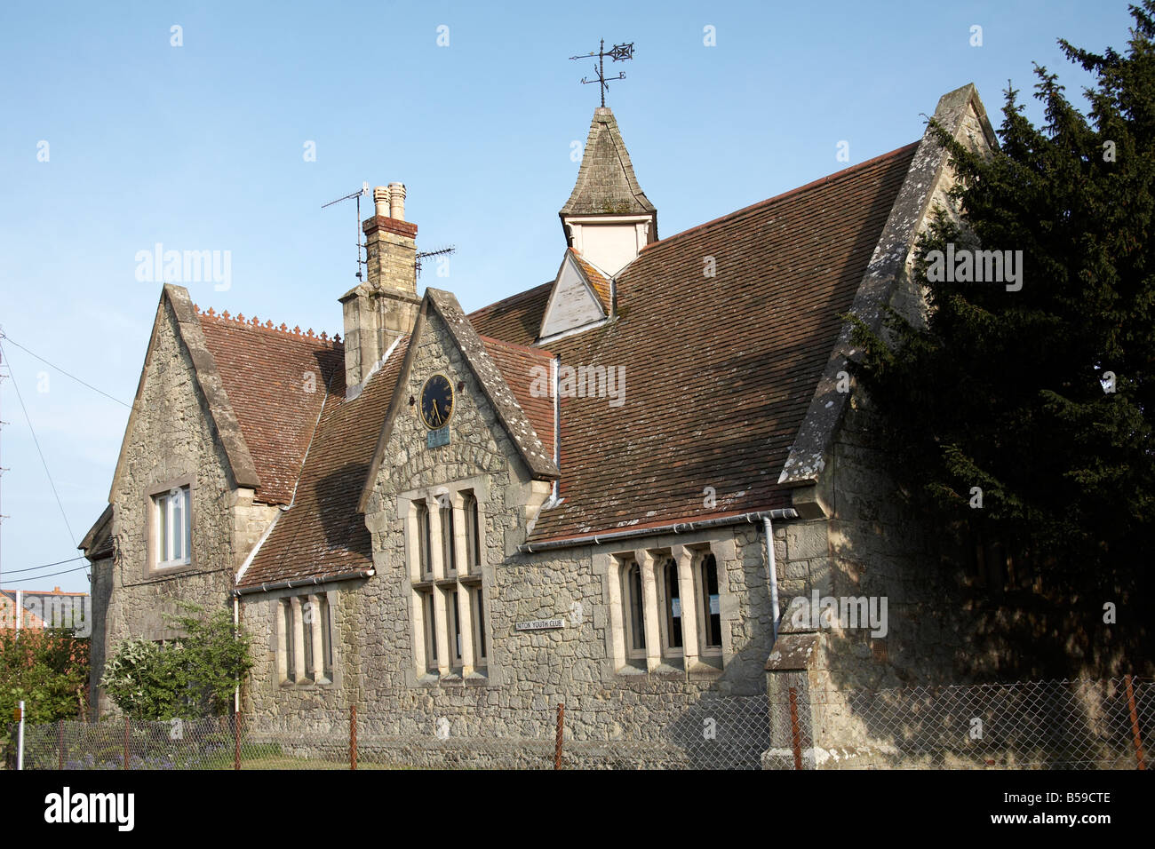 Stone old building in Niton village Isle of Wight England UK Stock ...