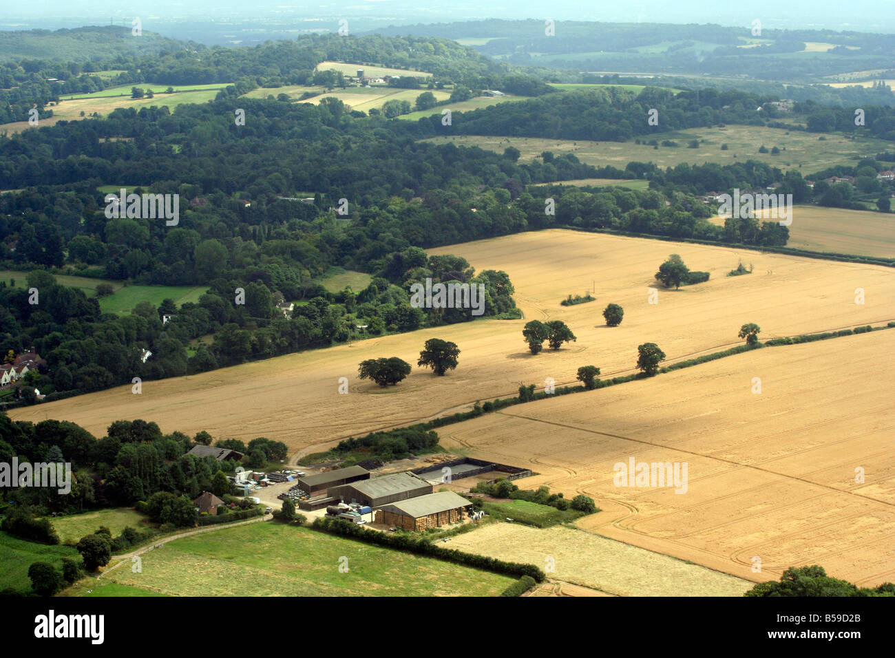 Aerial photograph english farmland hi-res stock photography and images ...