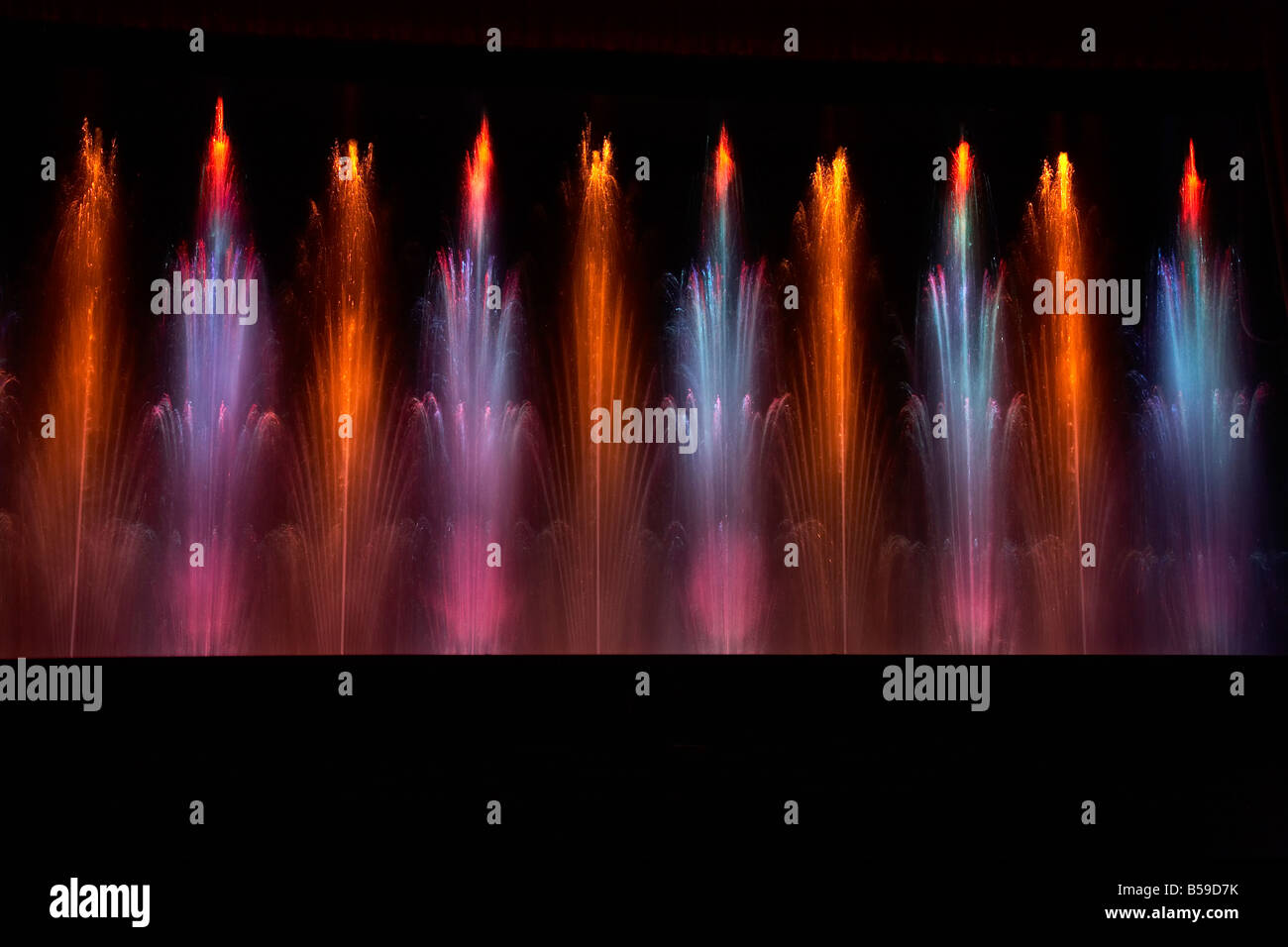 Waltzing Waters tourist visitor attraction illuminated dancing ...