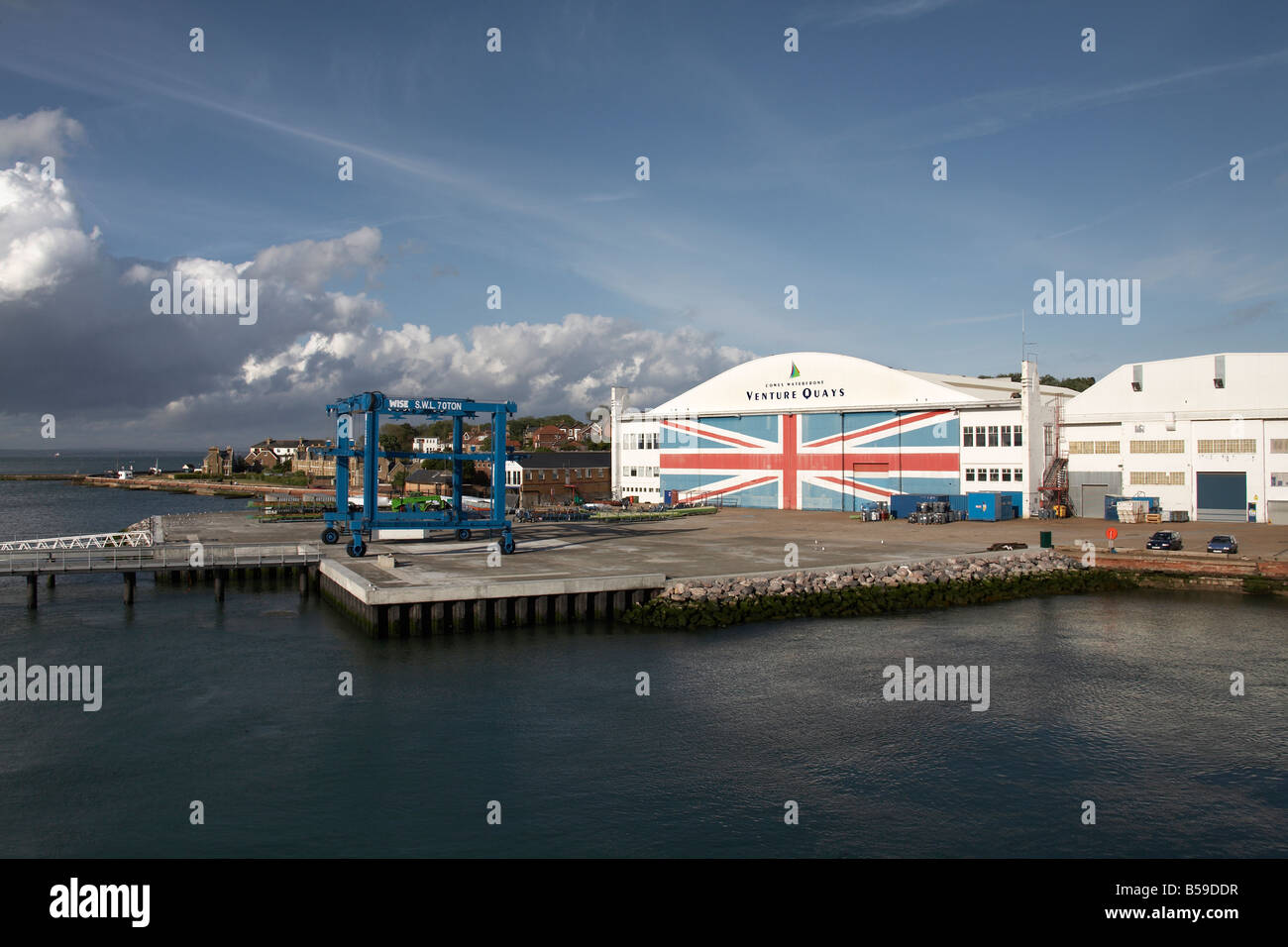 Ships yachts and sailing boats in the harbour of East and West Cowes ...