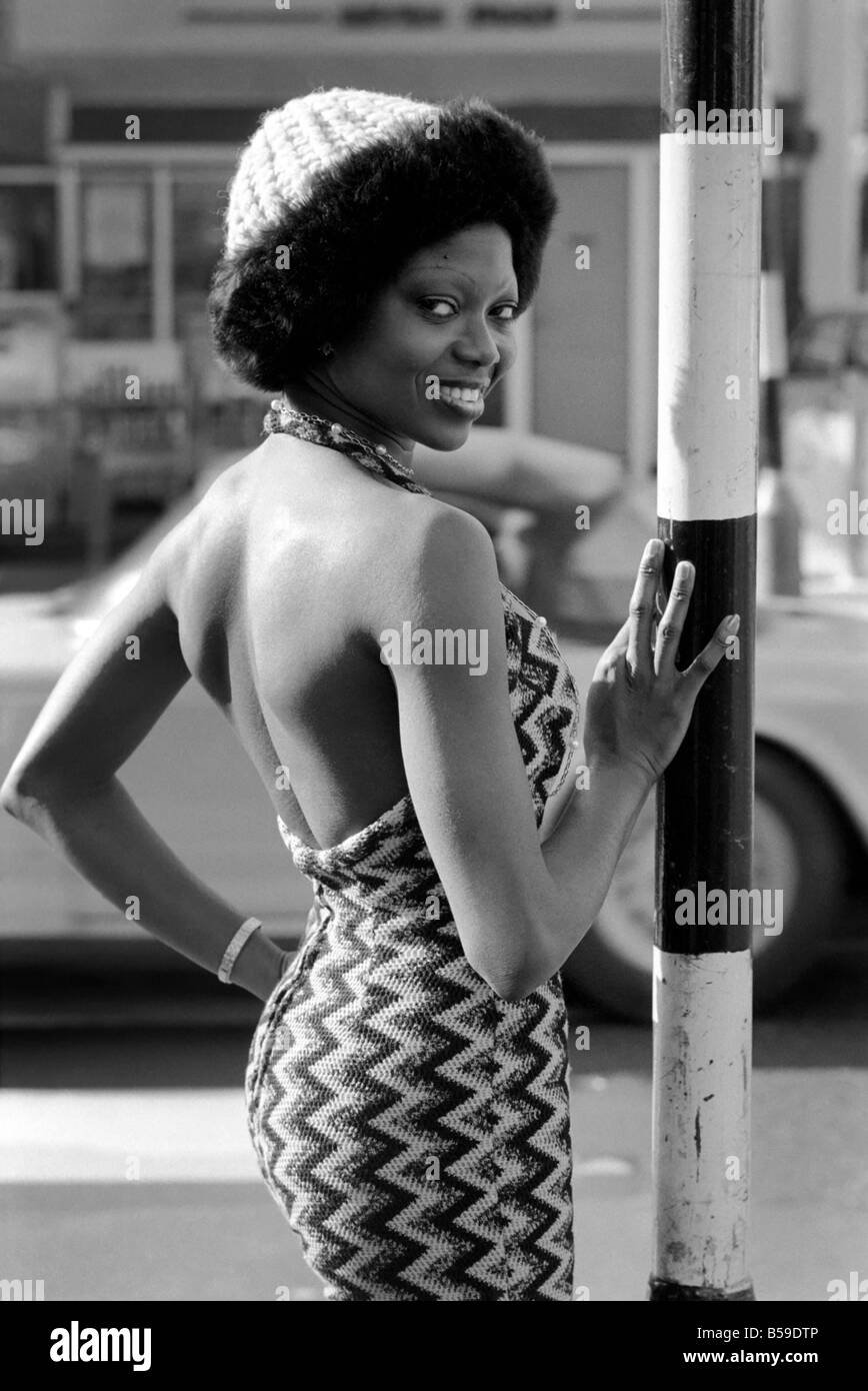 Actresses from the West End production The Black Mikado starring ...