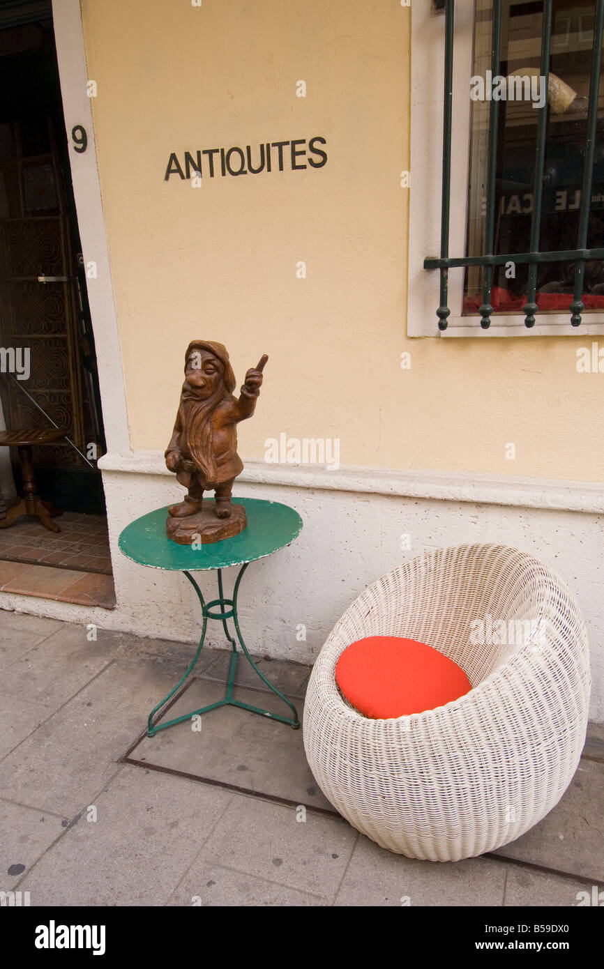 Antique stores at Village Segurane district, Nice, Alpes Maritimes ...