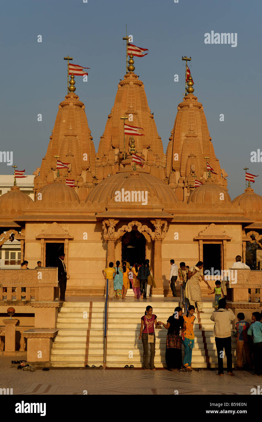 Swaminarayan Hindu temple Valsad Gujarat India Stock Photo - Alamy