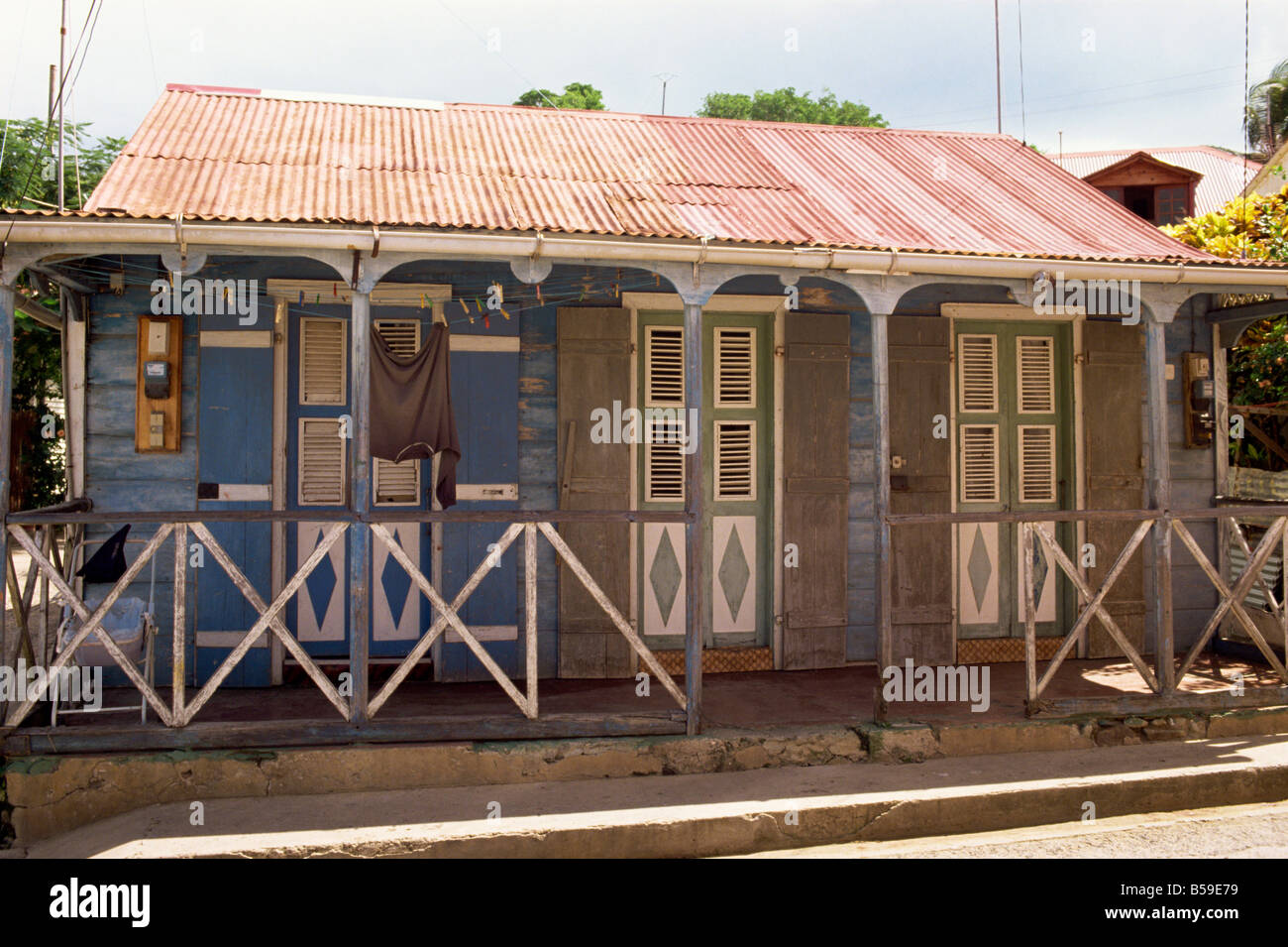Guadeloupe creole architecture hi-res stock photography and images - Alamy