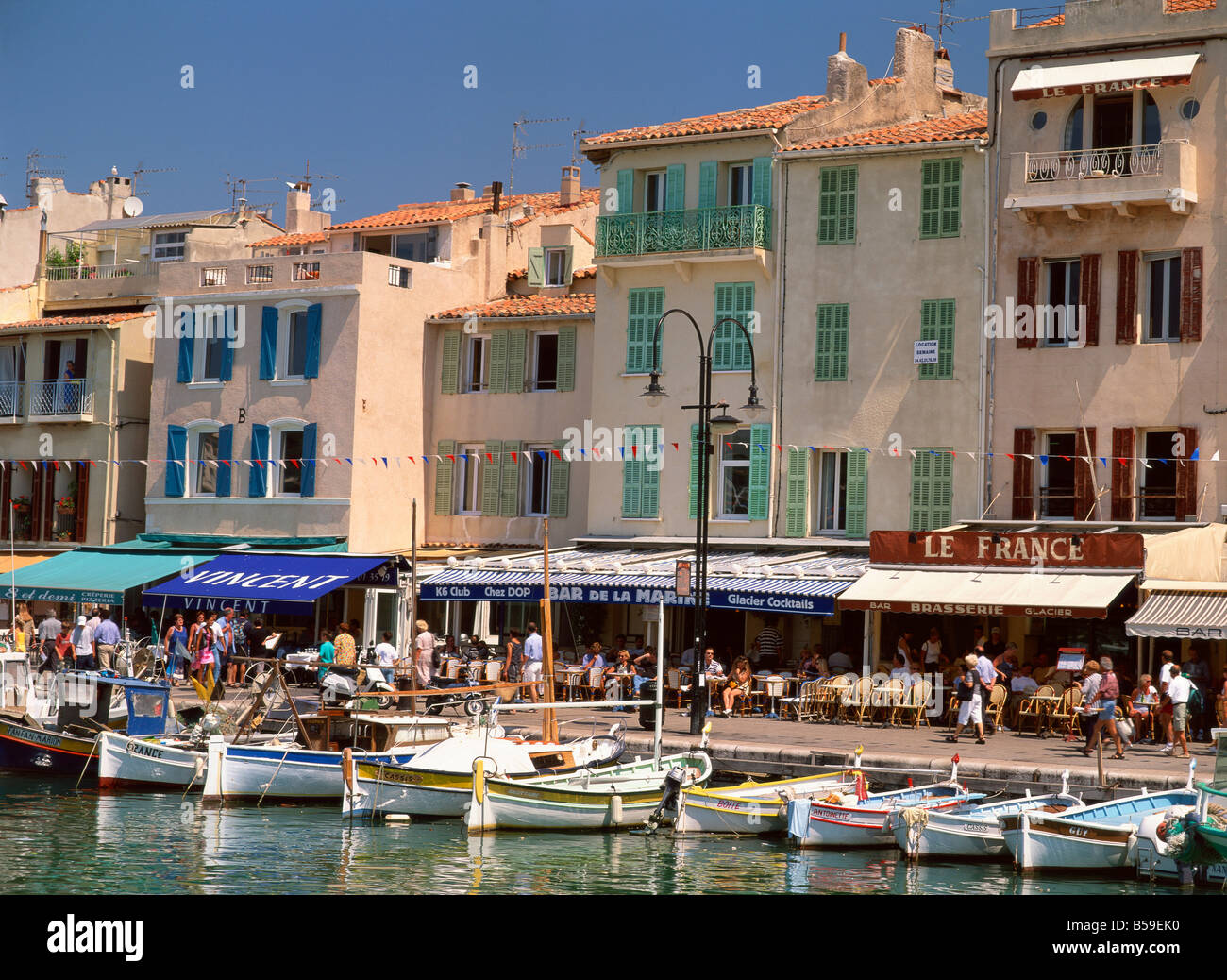 Cassis Harbour Cote d Azur Provence France Mediterranean Europe Stock ...