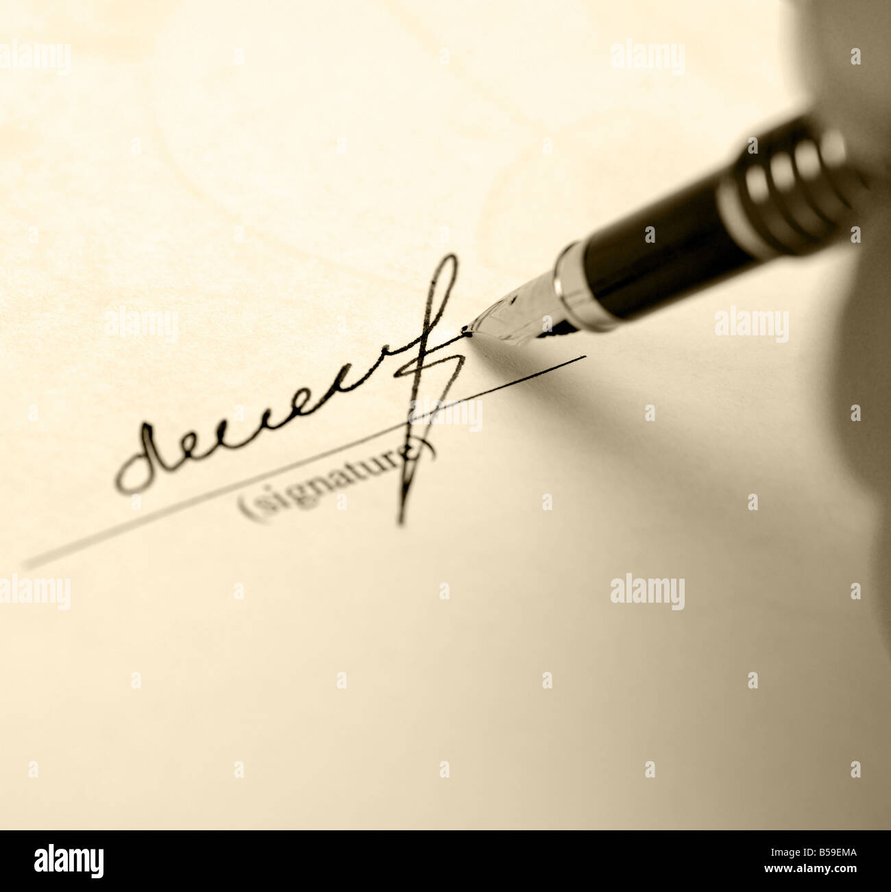 The signature Acknowledgement of the document by means of the unique ...