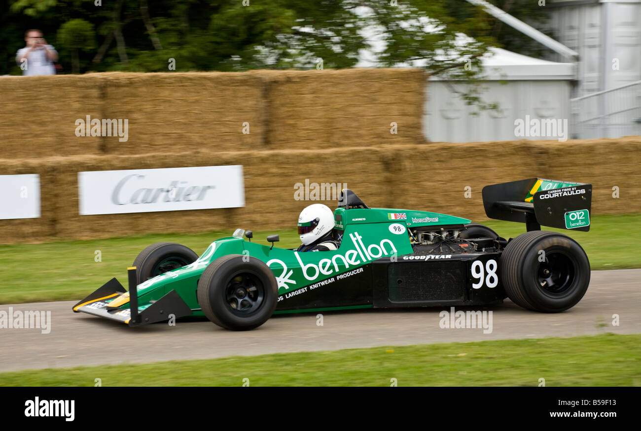 1983 Tyrrell-Cosworth 012 with driver Hamish Morrison at Goodwood ...