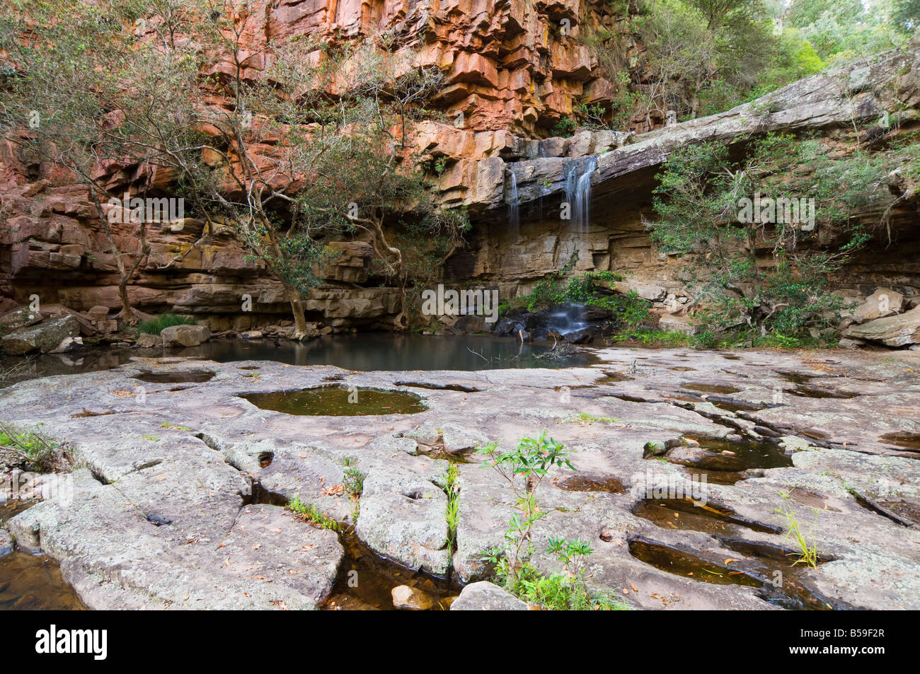 Waterfall, Deadcock Den, Mitchell River National Park, Victoria ...