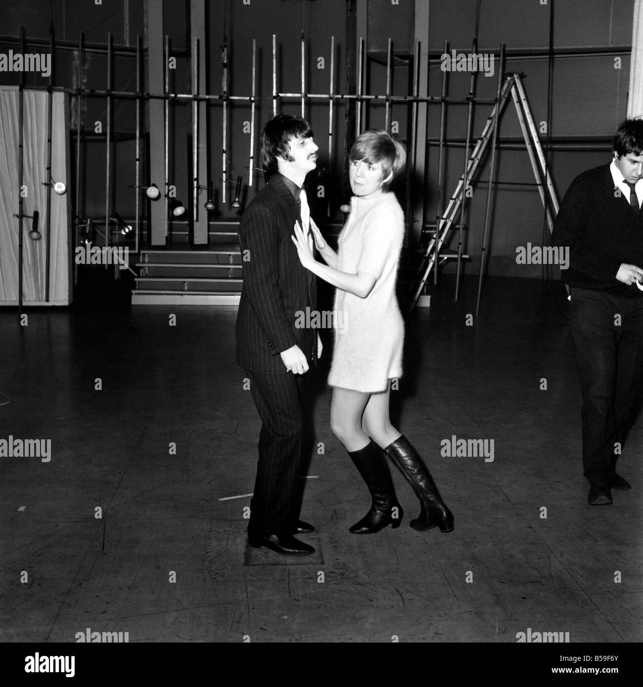 Beatles drummer Ringo Starr with pop singer Cilla Black - a friend of ...