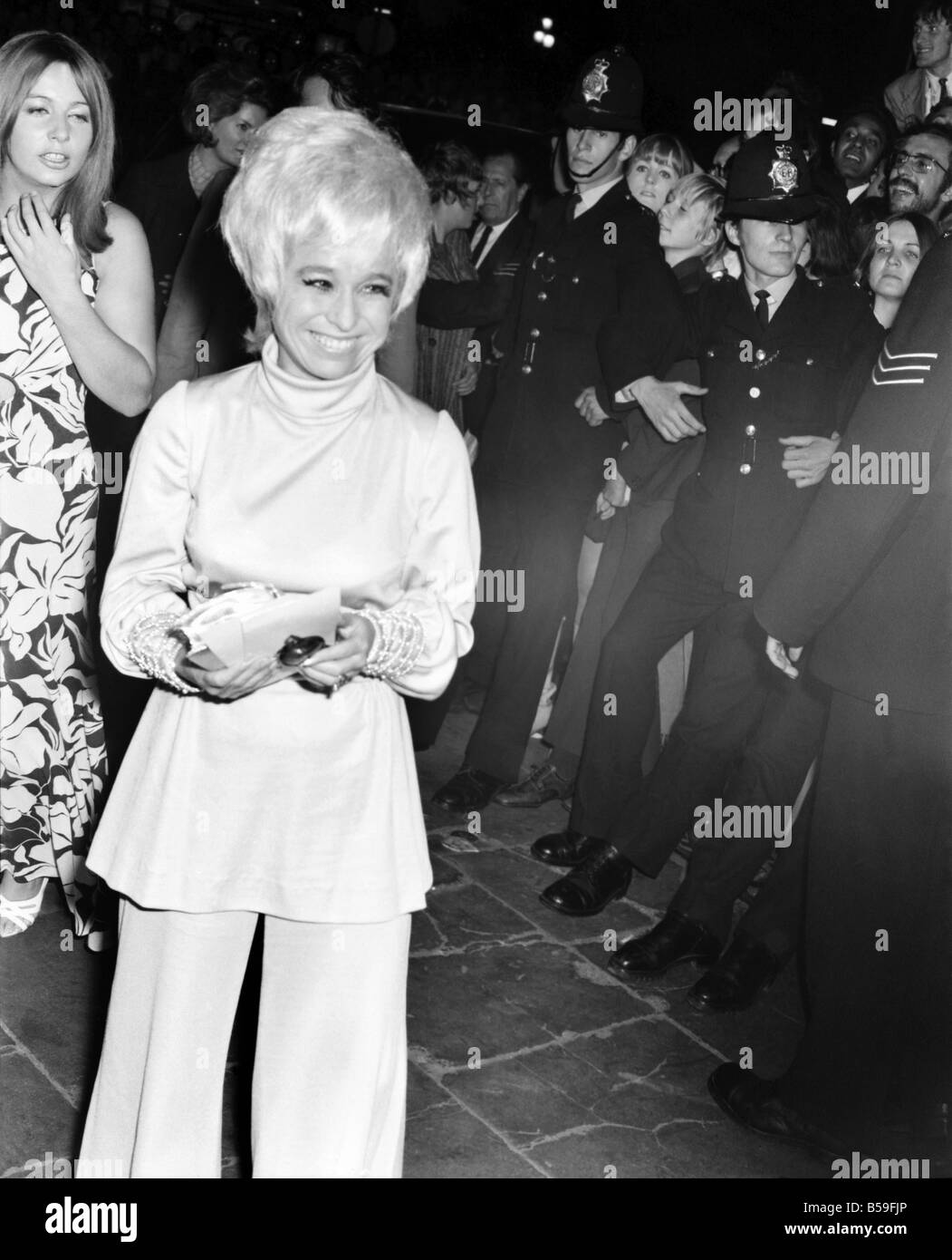 Premiere of the film "Midnight Cowboy" English actress Barbara Windsor ...