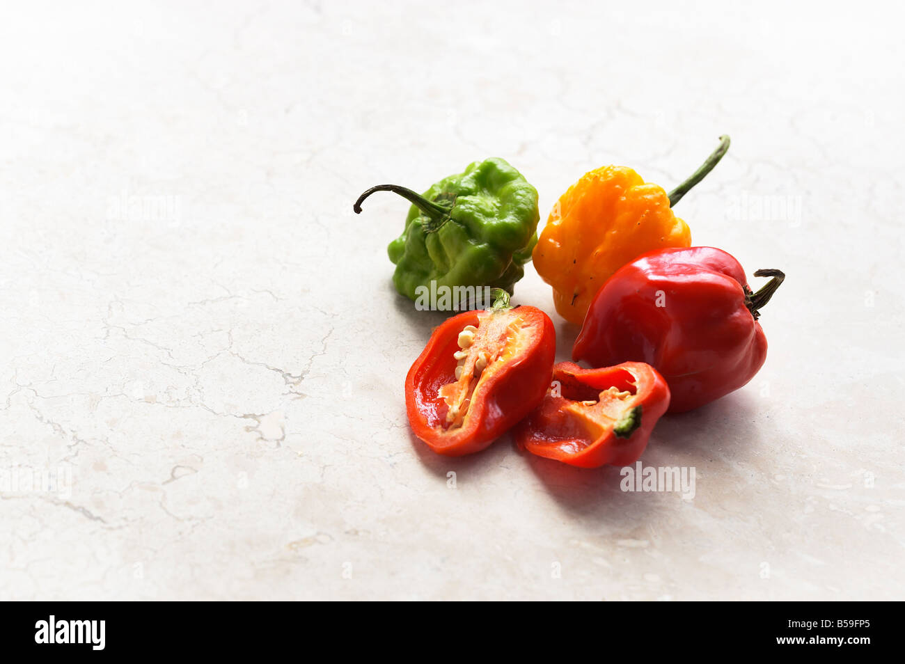 Chilli cut open hi-res stock photography and images - Alamy