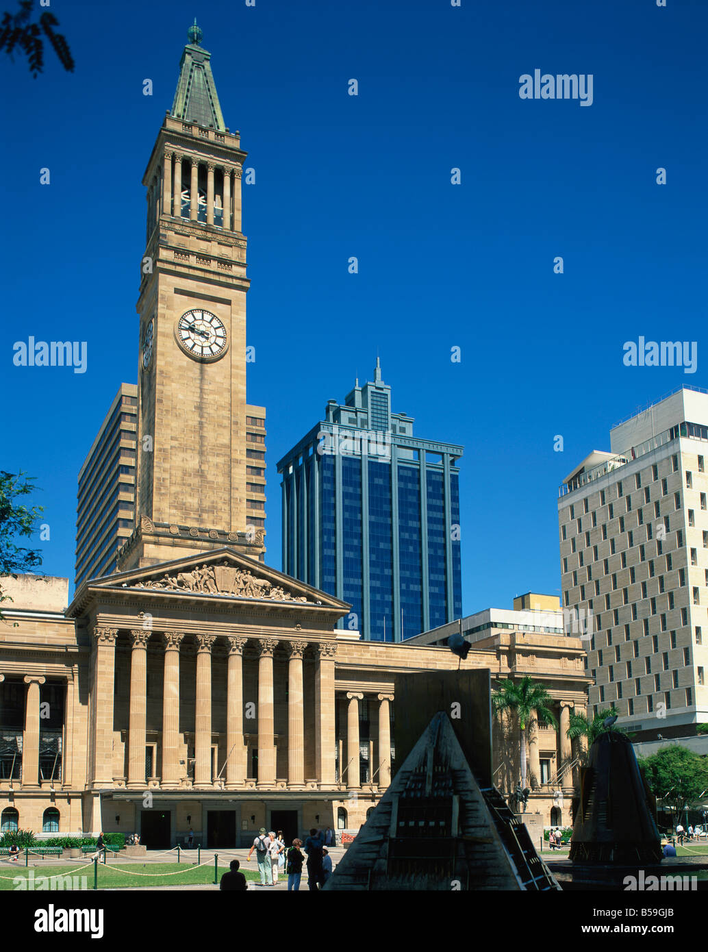 The City Hall in the city of Brisbane Queensland Australia G R ...
