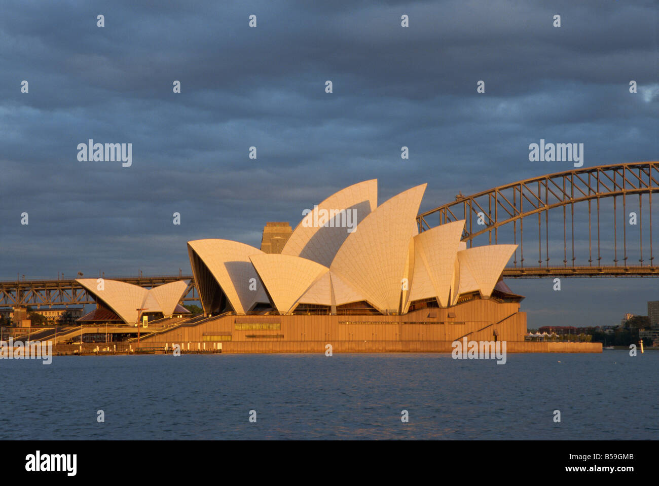 The Sydney Opera House and harbour Sydney NSW Australia J Bayne Stock ...