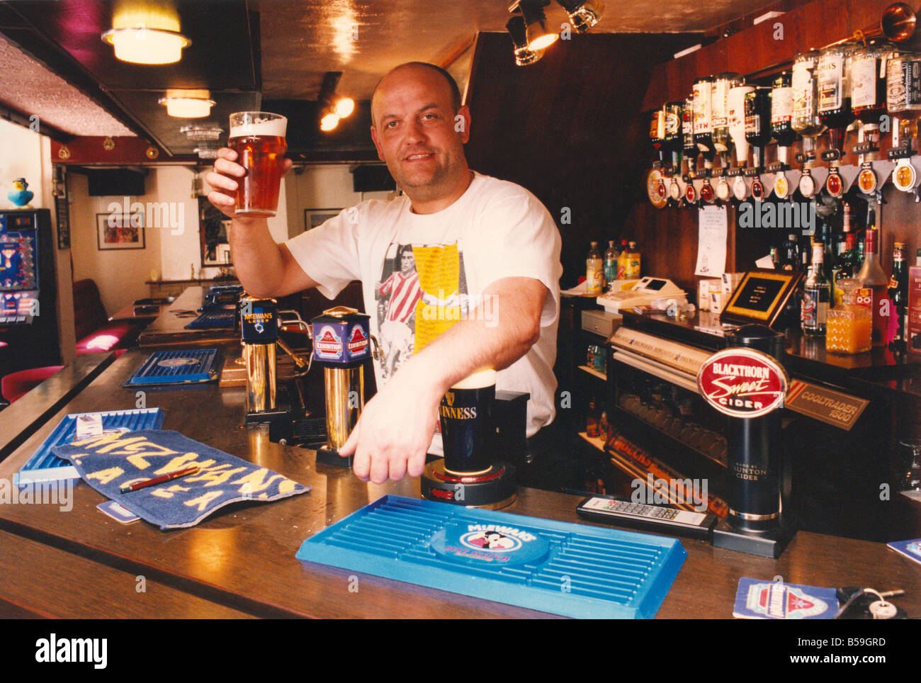 Angelic Upstarts chatting from behind the bar of his own idyllic ...