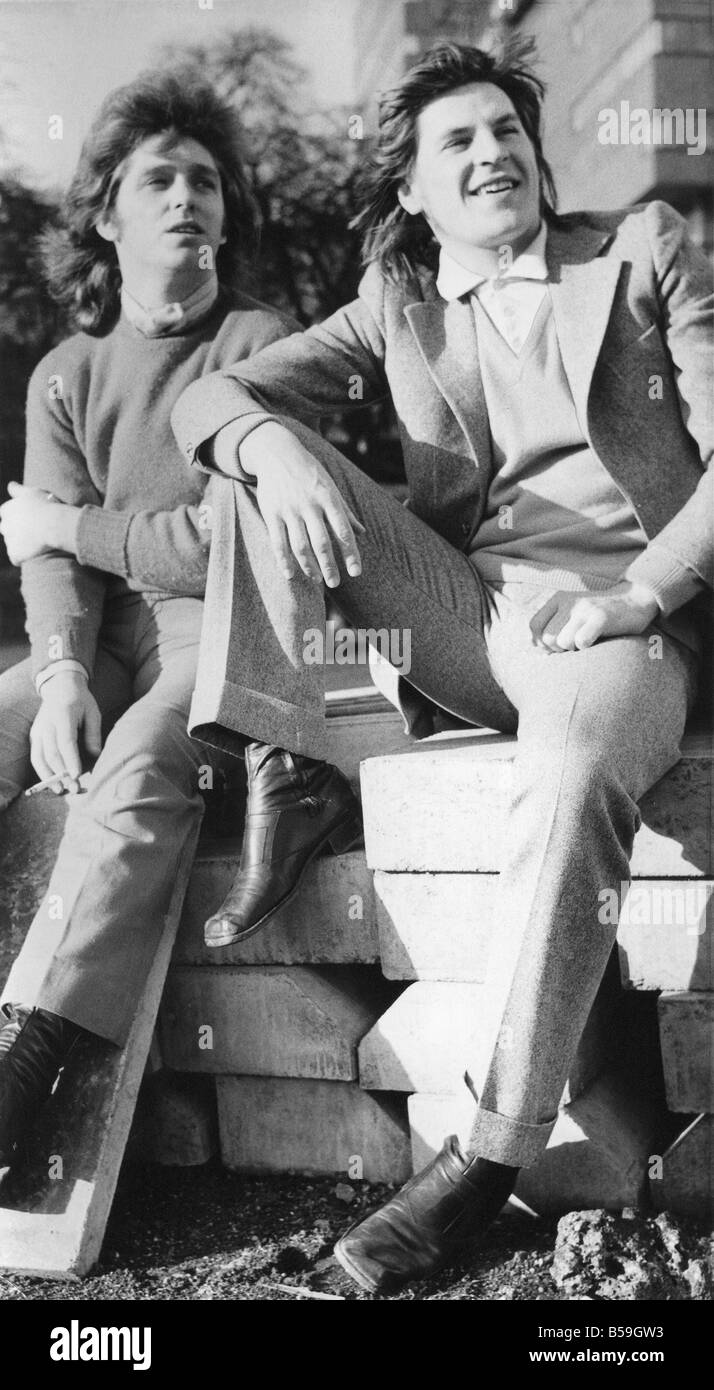 Pop stars Georgie Fame and Alan Price pictured in Newcastle Stock Photo ...