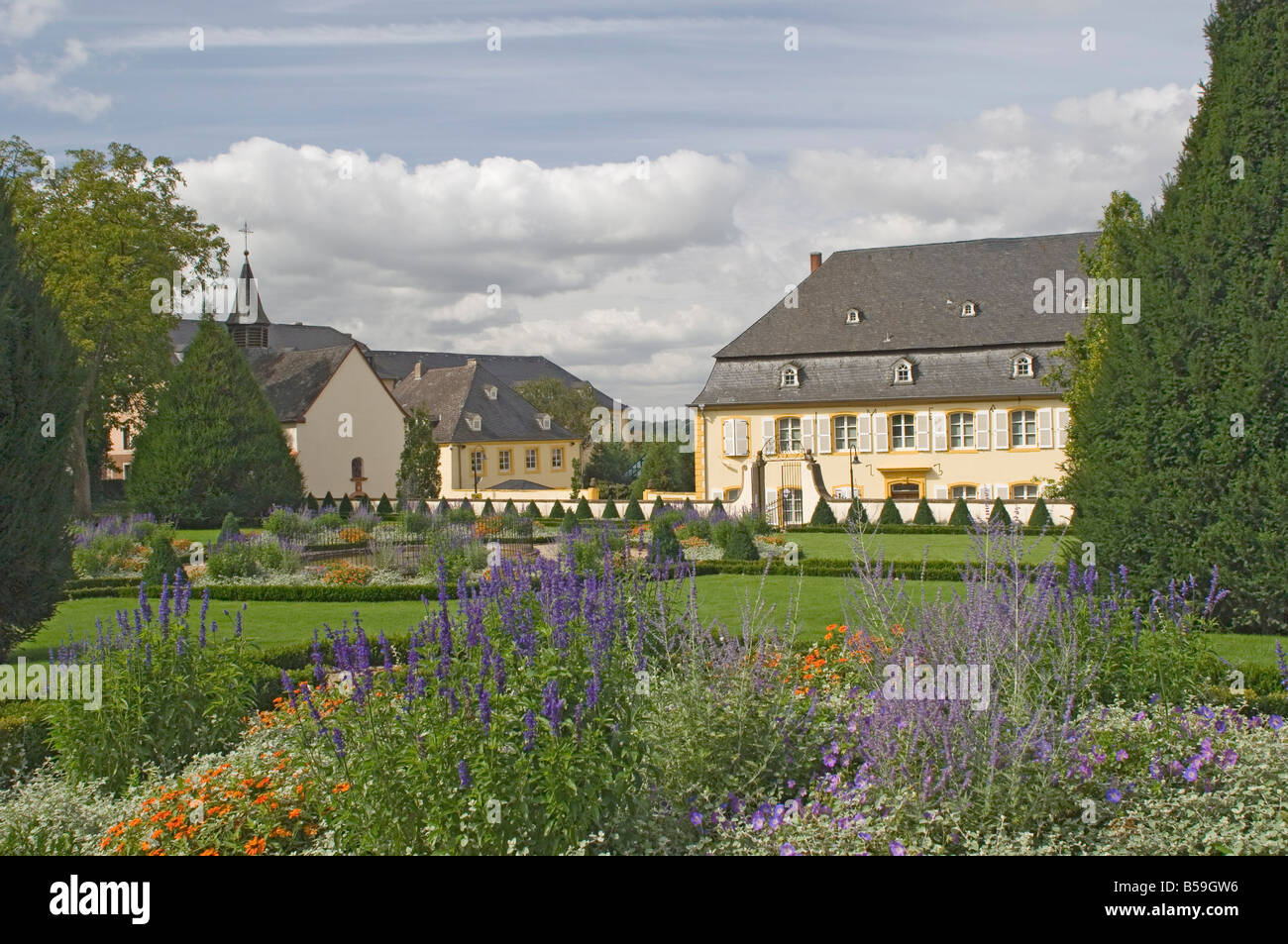 In the park of the German border town of Perl, Mosel (Moselle) wine ...