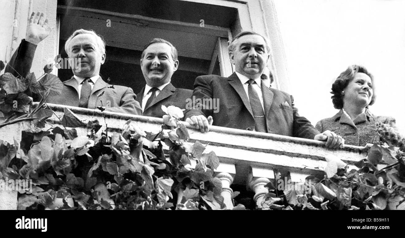 Durham Miners Gala Harold Wilson Jim Callaghan and Mr George Brown ...