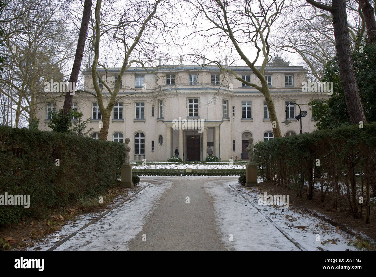 View from main drive of The Final Solution villa at Wannsee Berlin ...