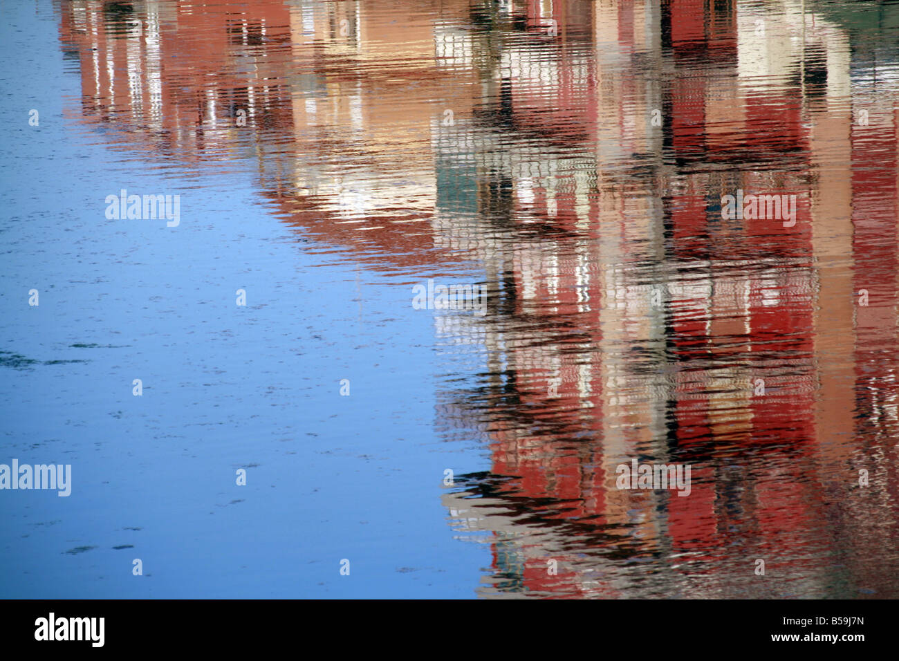 urban building reflection in water in city town Stock Photo - Alamy