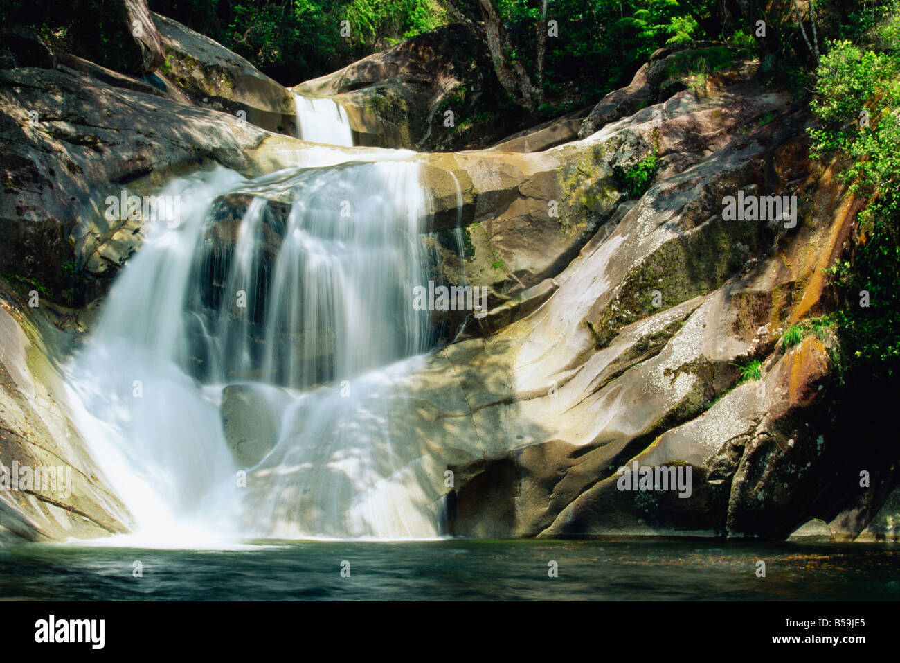 The Josephine Falls near Babinda, where a creek tumbles off the ...